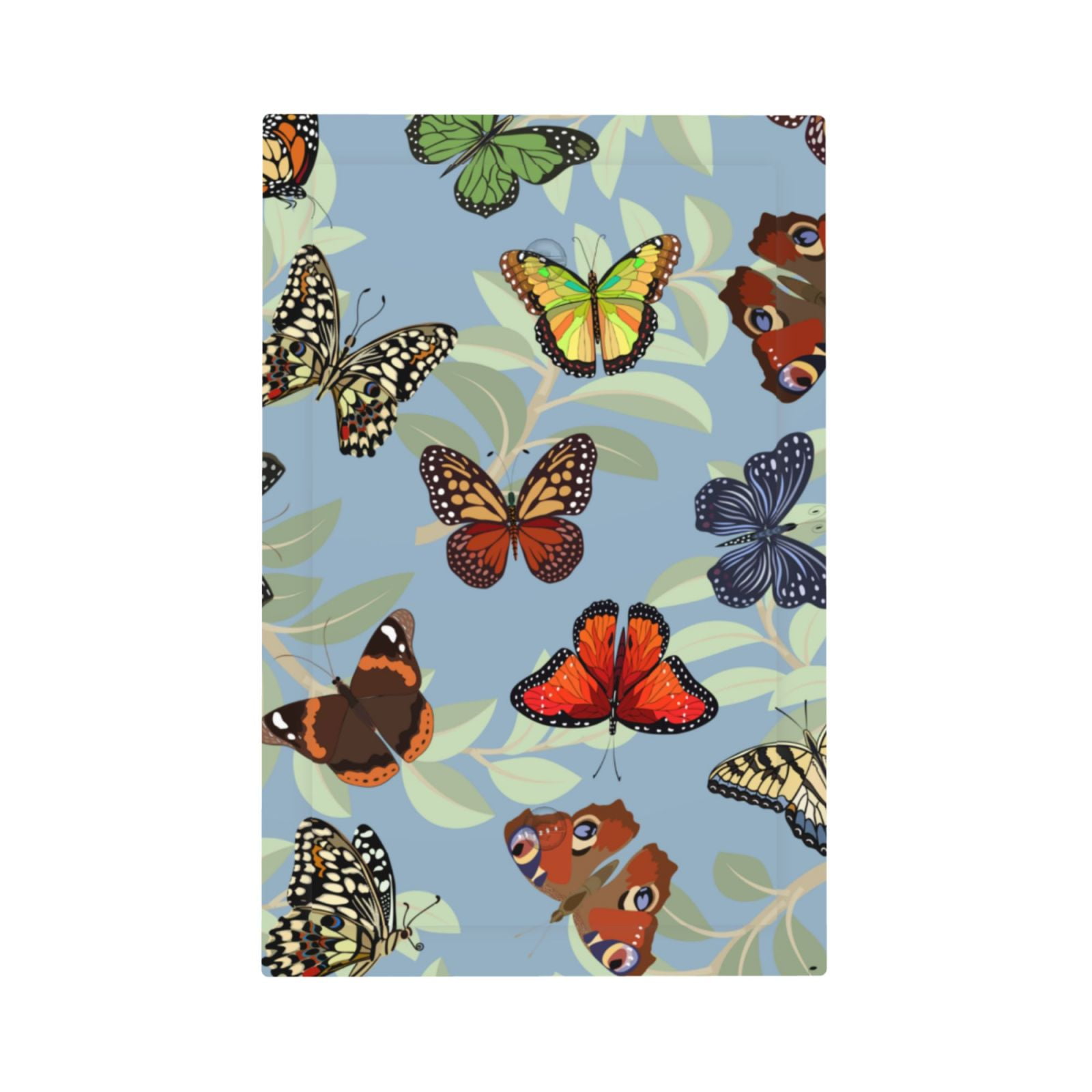 Kll Multicolored Butterflies Wall Plate,Gloss Finish,Standard Size 1 ...
