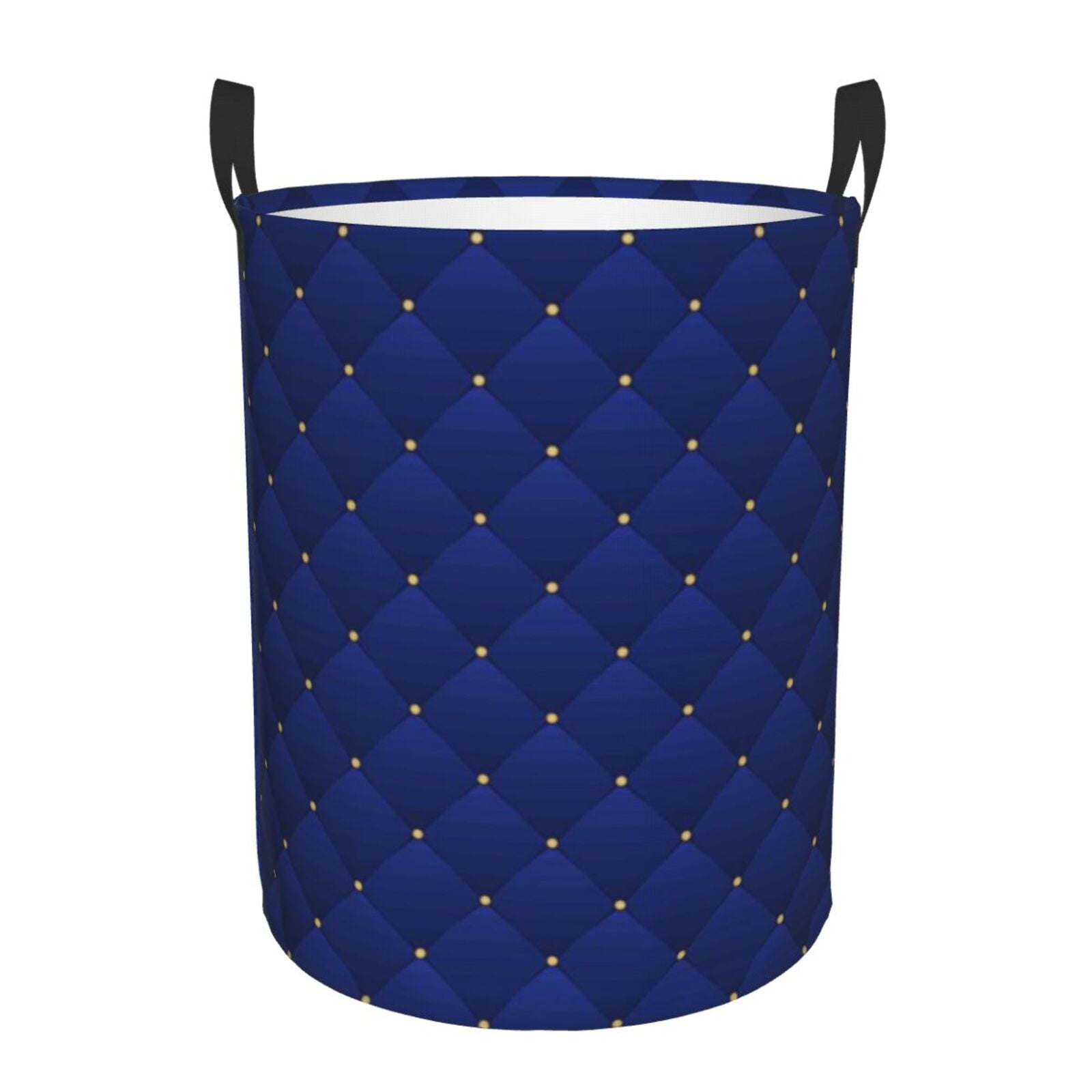 Kll Navy Blue Waterproof Foldable Laundry Hamper Bucket With Handles ...