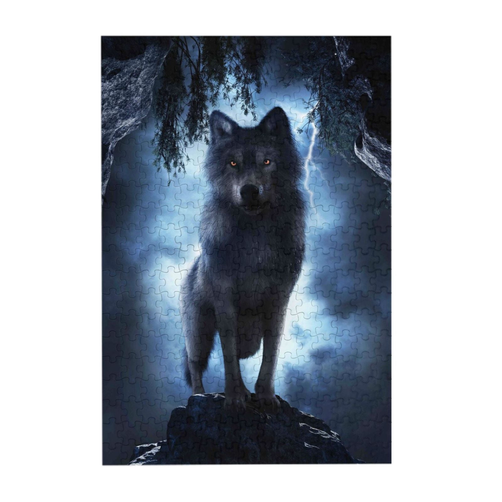 Kll Night Scene Of Wolves - 300 Piece Jigsaw Puzzle For Adult And ...
