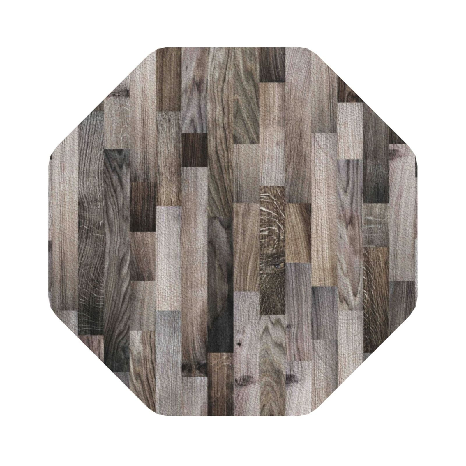 Kll Octagon Drink Coasters Set Of 4,Pu Leather Absorbent Coasters Set ...