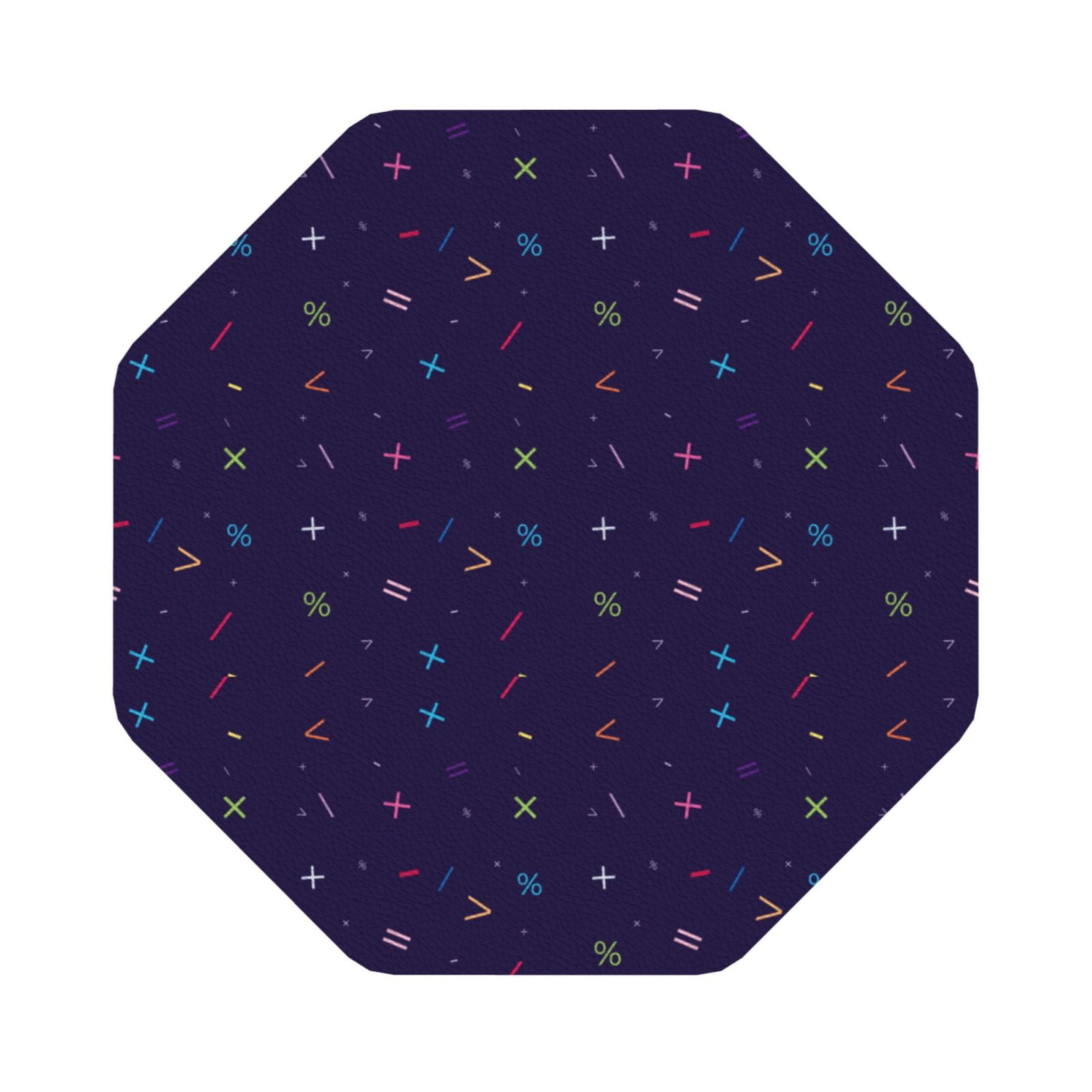 Kll Octagon Drink Coasters Set Of 4,Pu Leather Absorbent Coasters Set ...