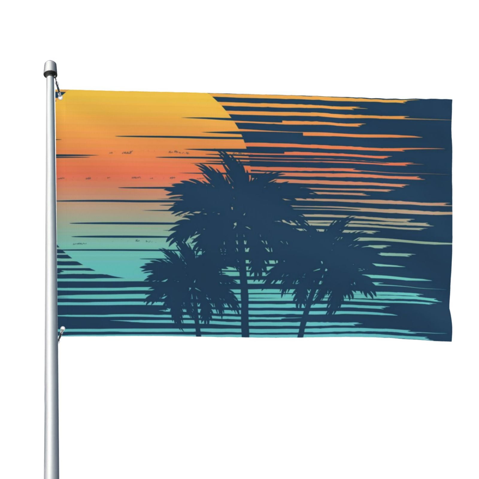 Kll Palm Trees Flag 4x6 Ft Parade Party Flag Outdoor Flag Decorative ...