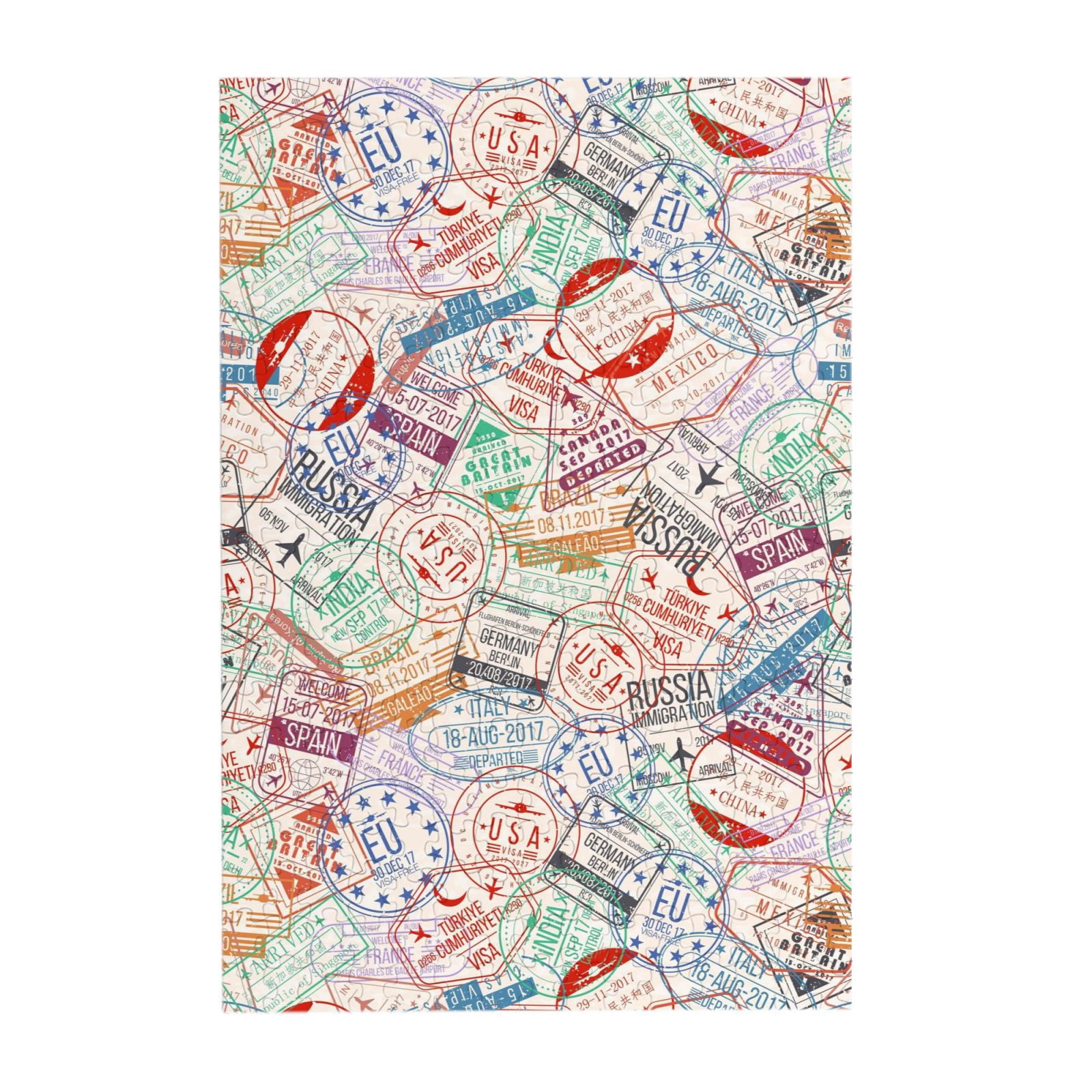 Kll Passport Stamp - 300 Piece Jigsaw Puzzle For Adult And Teenagers ...