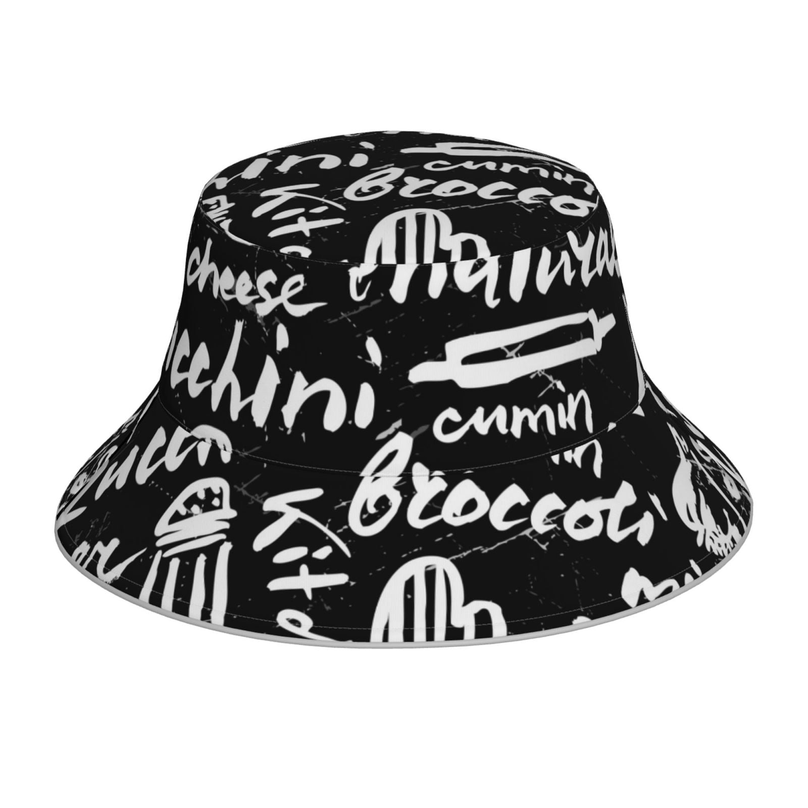 Kll Pasta Bacon Bucket Hat For Women Men Packable Travel Beach Sun Hat ...