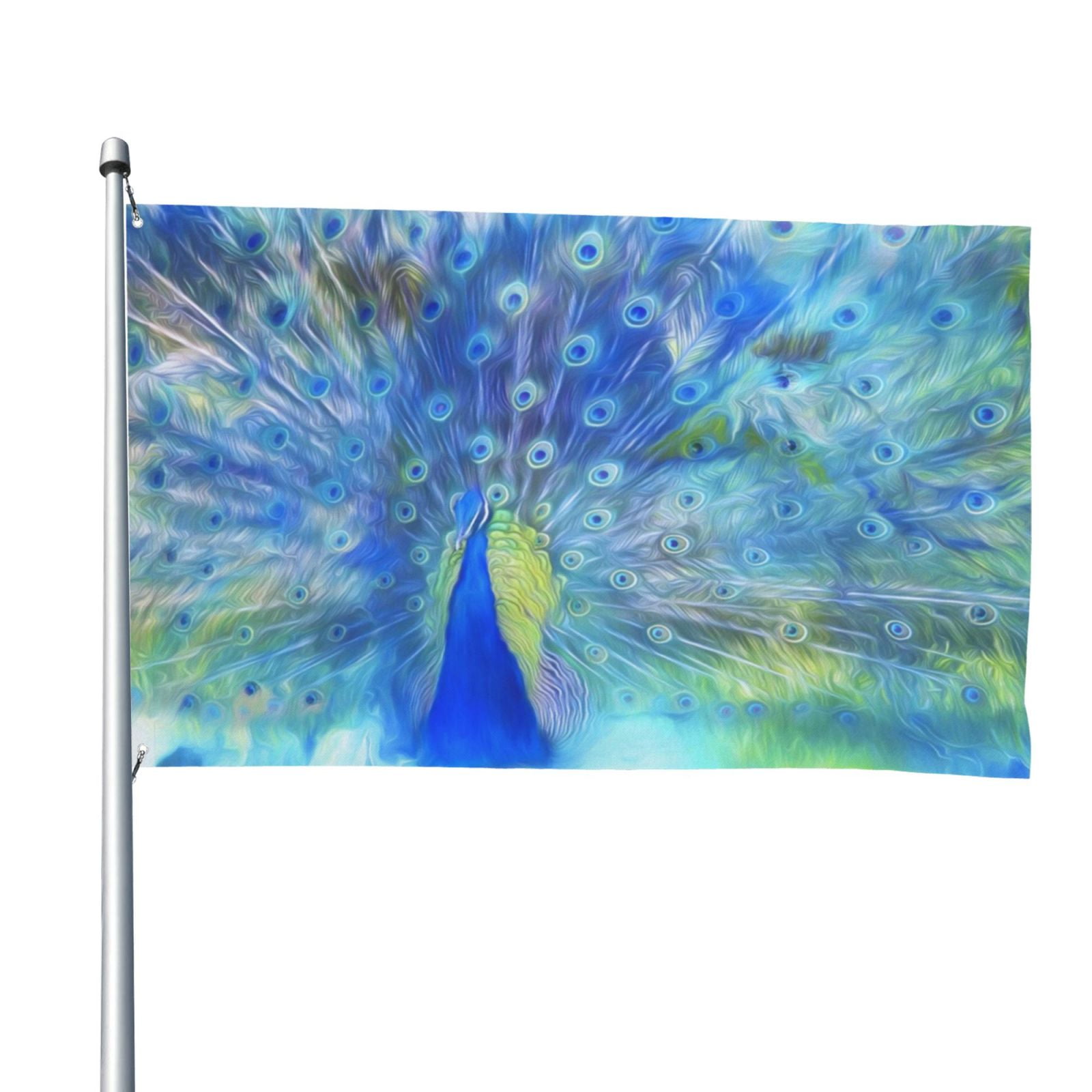 Kll Peacock Flag 4x6 Ft Parade Party Flag Outdoor Flag Decorative Flag ...