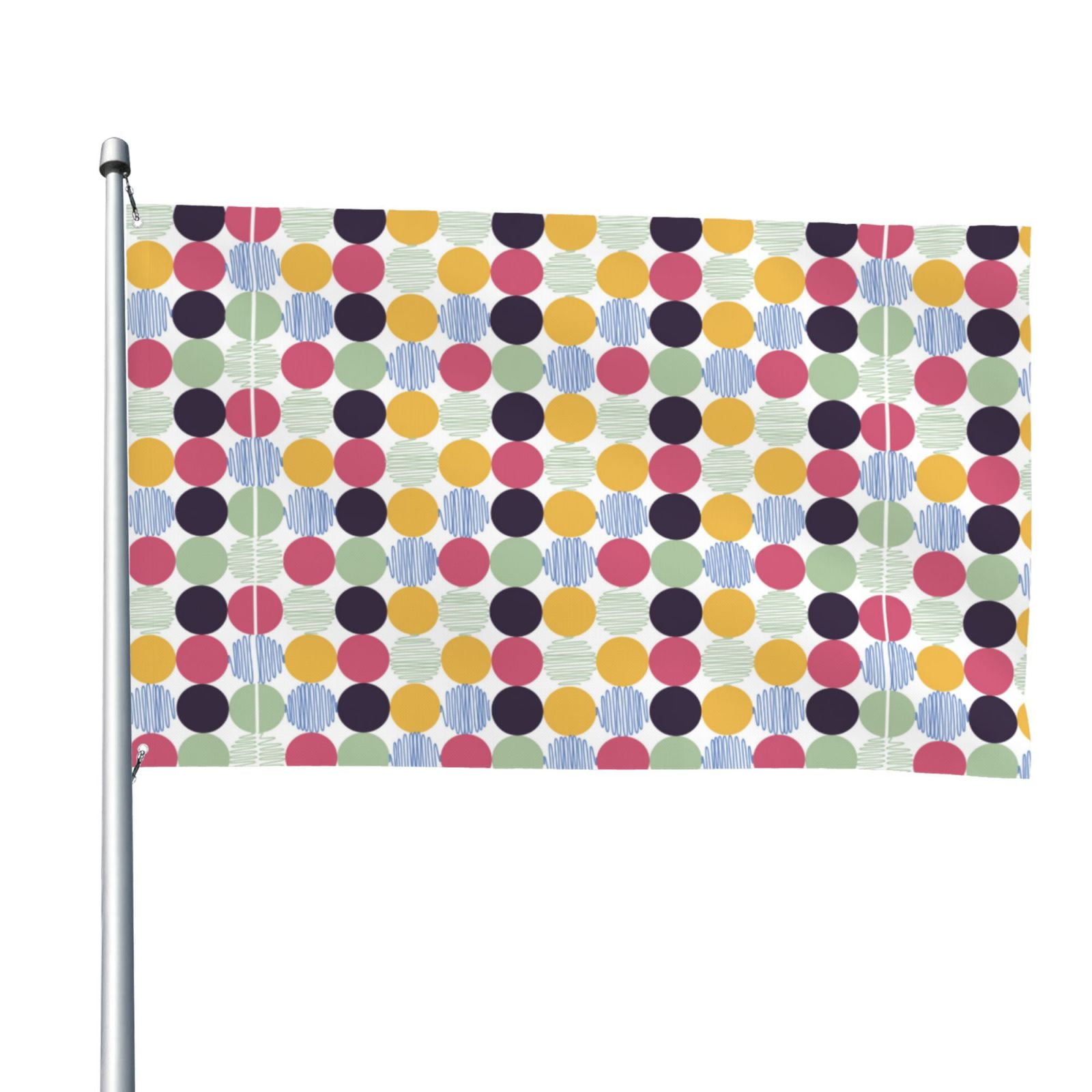 Kll Polka Dot Flag 4x6 Ft Parade Party Flag Outdoor Flag Decorative ...
