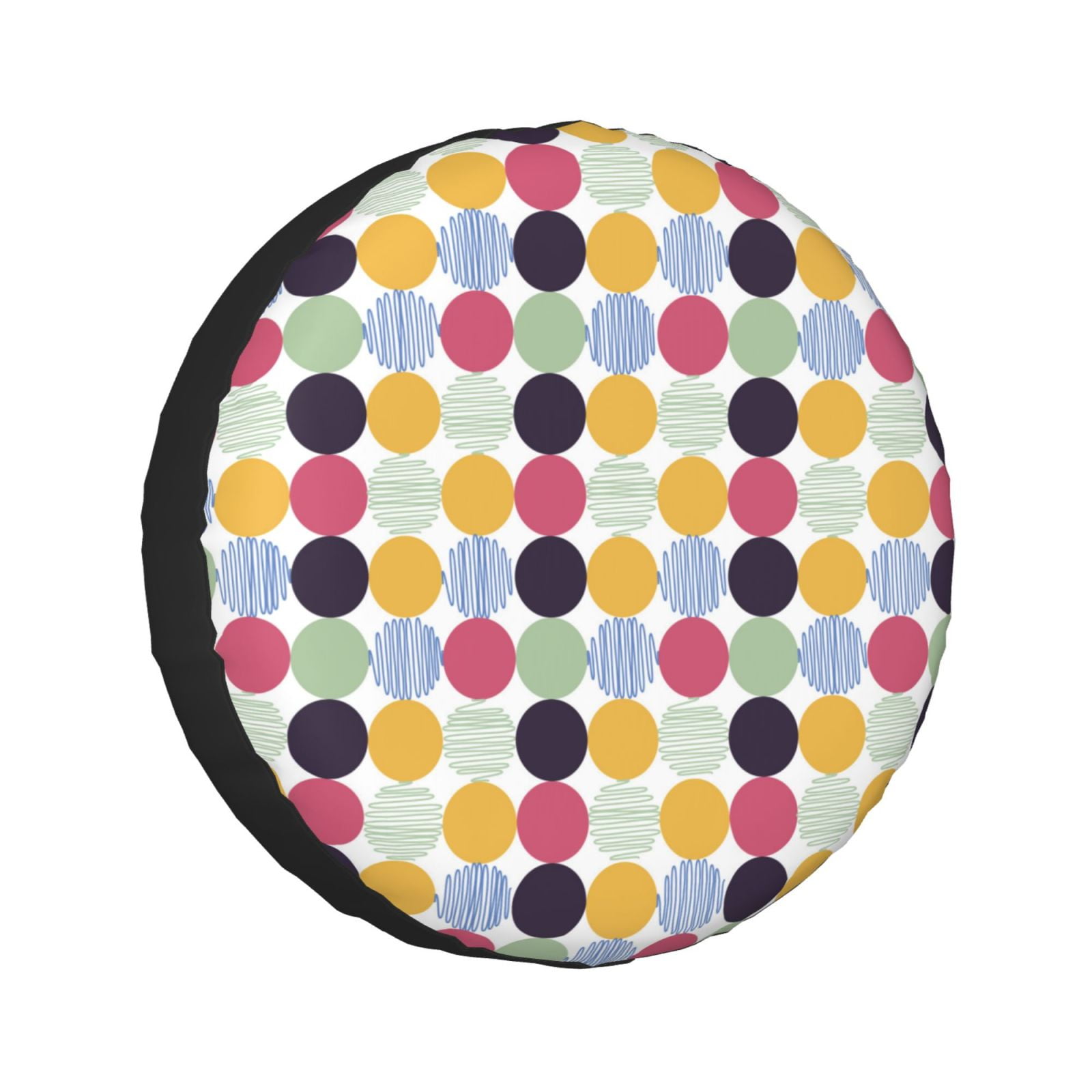Kll Polka Dot Tire Cover,Universal Wheel Tire Cover For Trailer, Rv ...