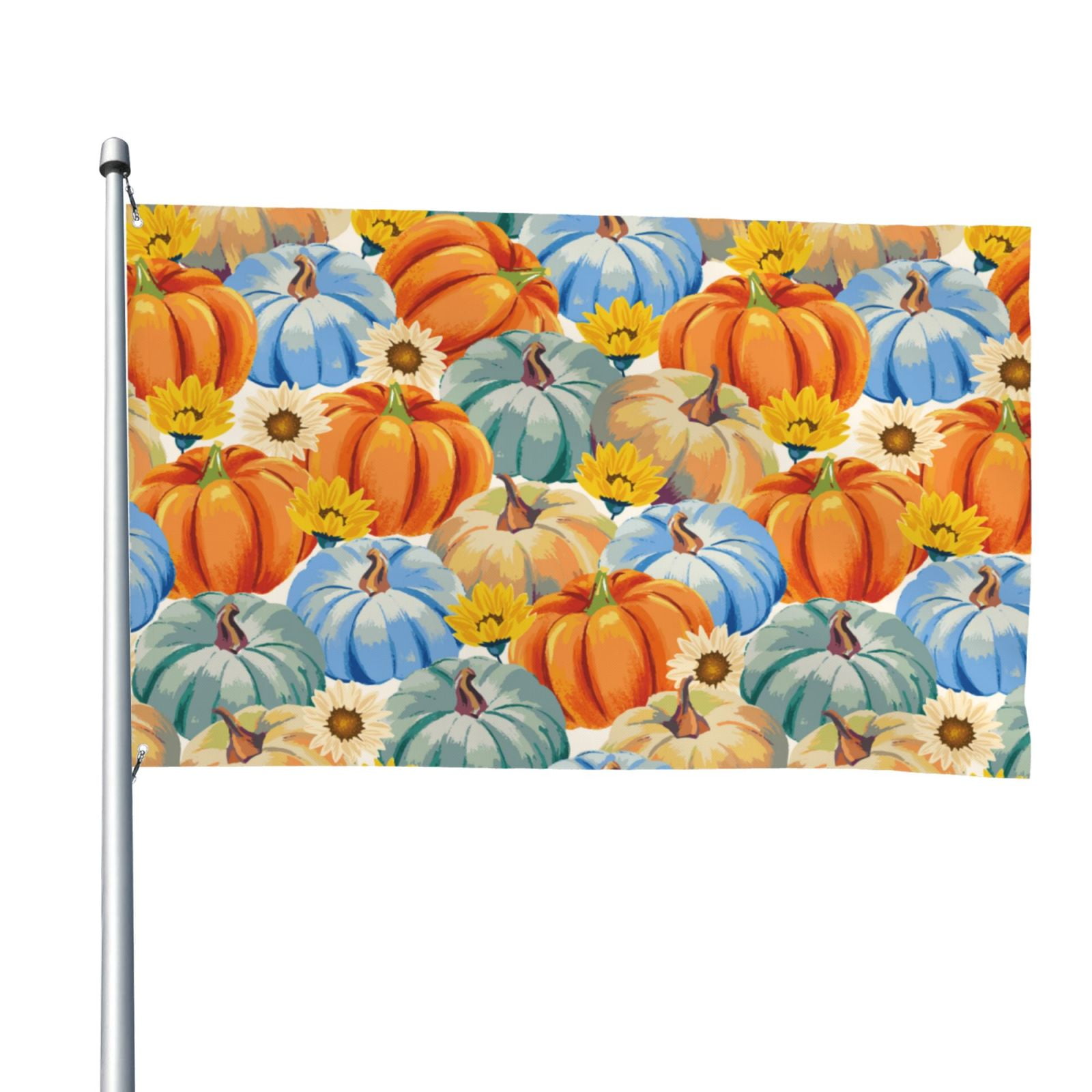 Kll Pumpkins Sunflowers Flag 4x6 Ft Parade Party Flag Outdoor Flag ...