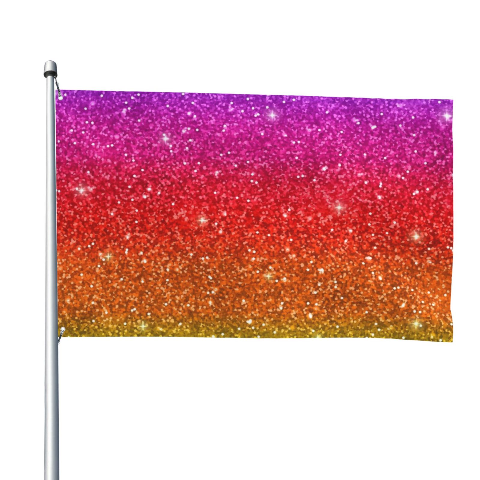 Kll Rainbow Glitter Flag 4x6 Ft Parade Party Flag Outdoor Flag ...