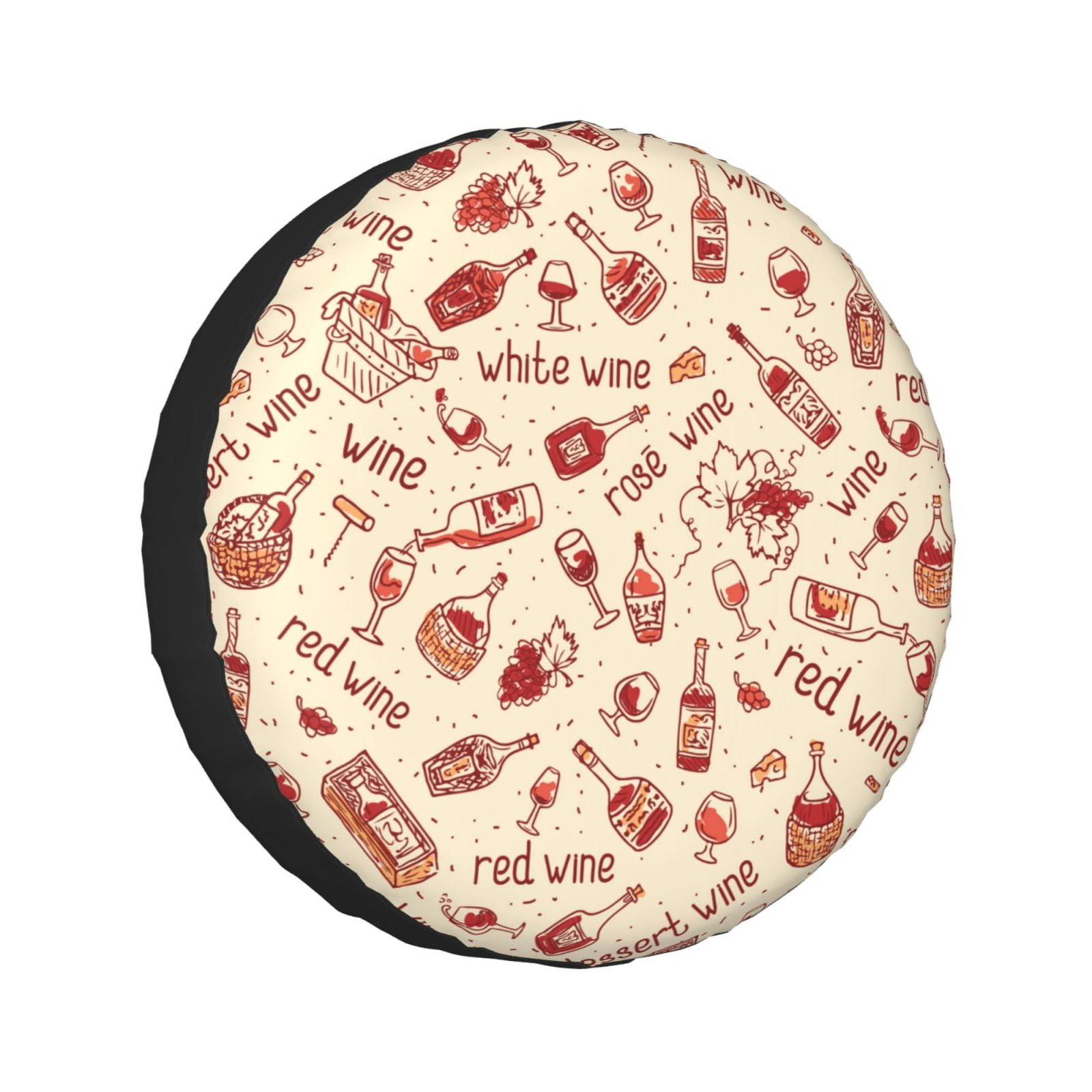 Kll Red Wine Tire Cover,Universal Wheel Tire Cover For Trailer, Rv, Suv ...