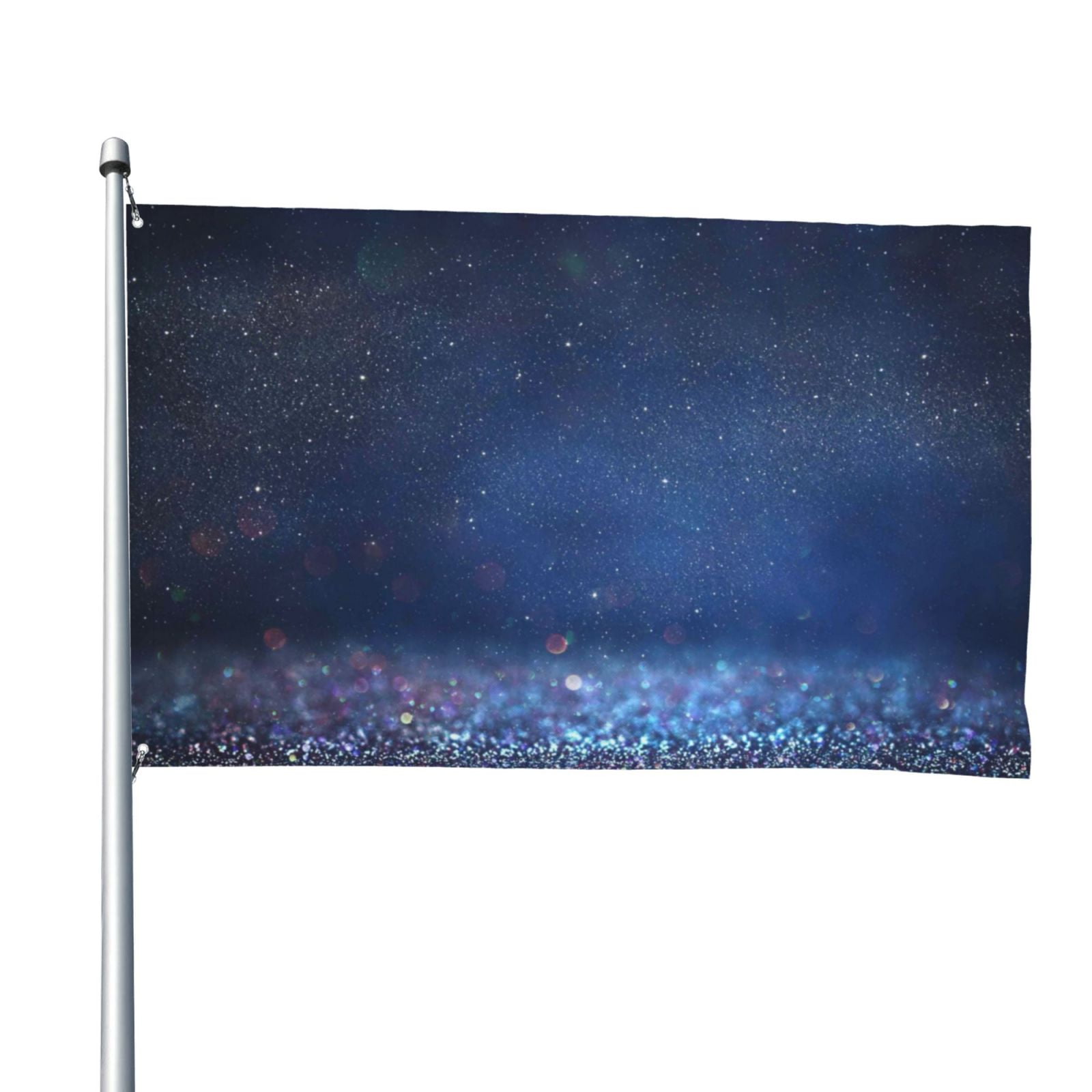 Kll Retro Blue Glitter Flag 4x6 Ft Parade Party Flag Outdoor Flag ...