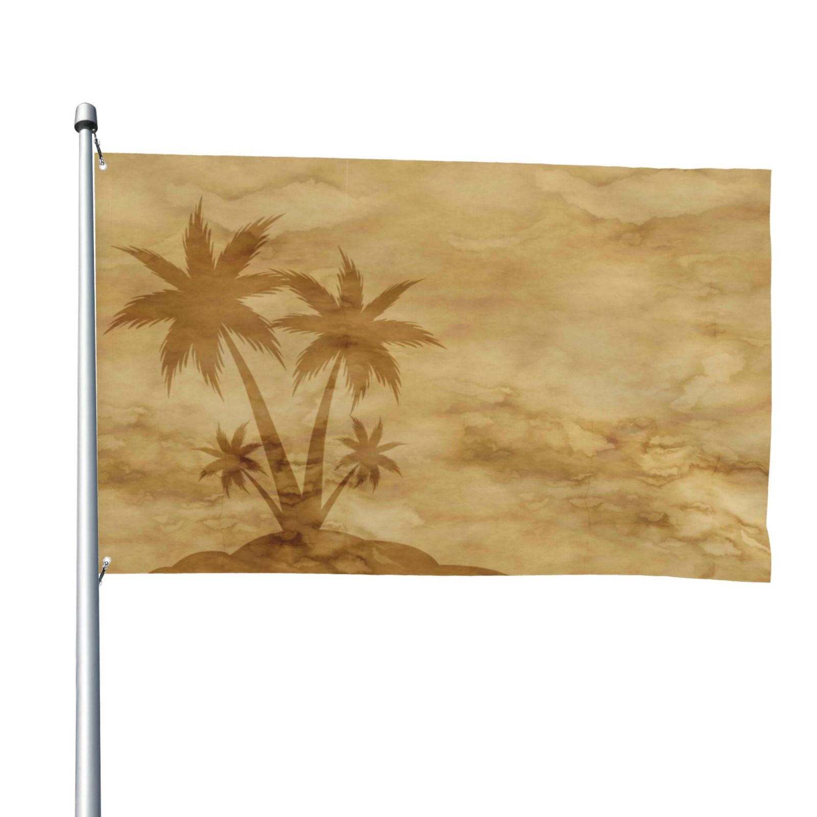 Kll Retro Palm Tree Flag 4x6 Ft Parade Party Flag Outdoor Flag ...