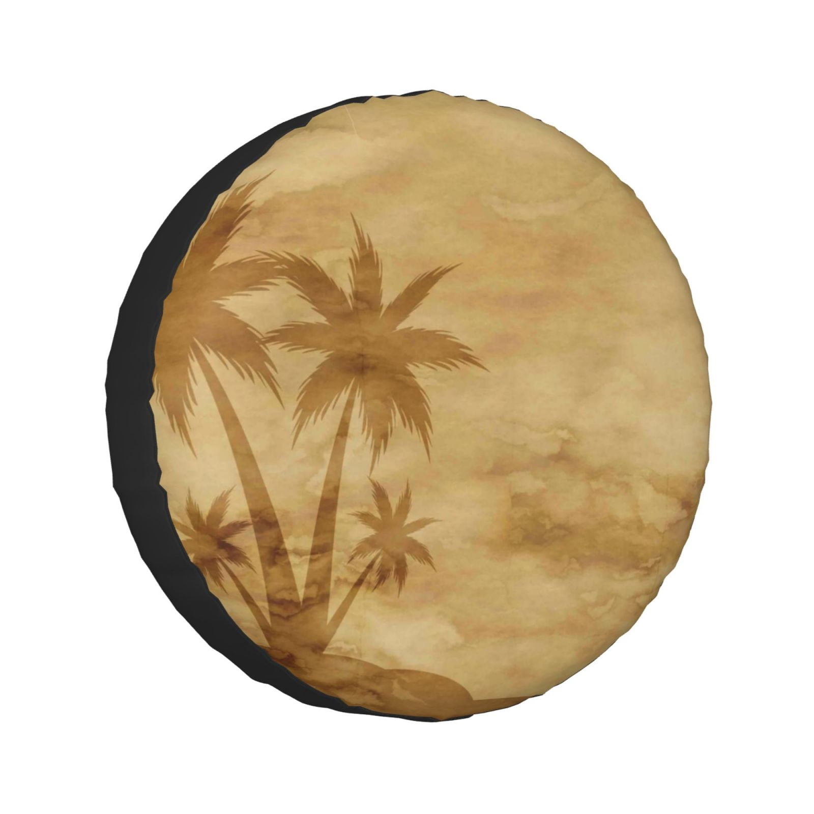 Kll Retro Palm Tree Tire Cover,Universal Wheel Tire Cover For Trailer ...
