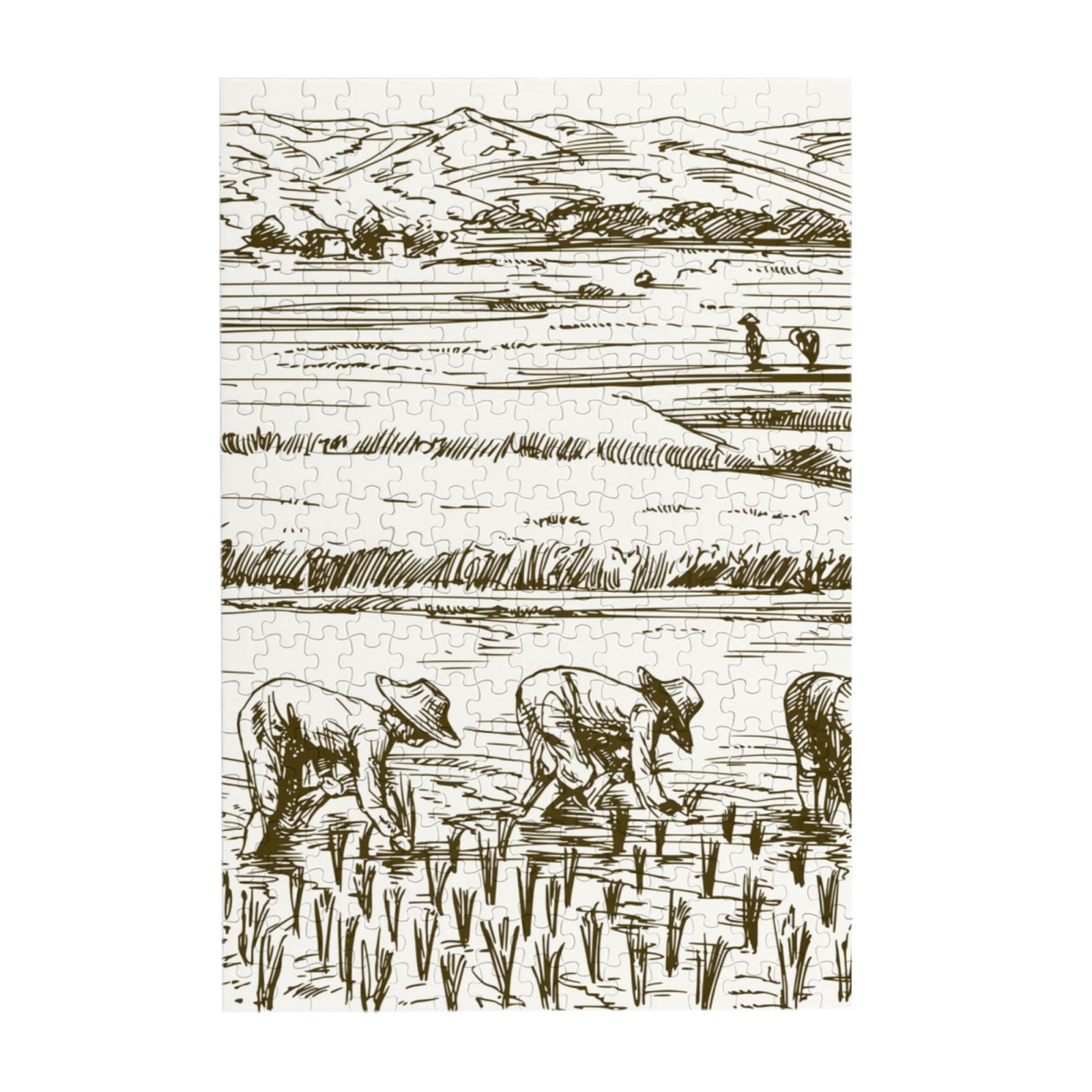 Kll Rice Harvest - 300 Piece Jigsaw Puzzle For Adult And Teenagers ...