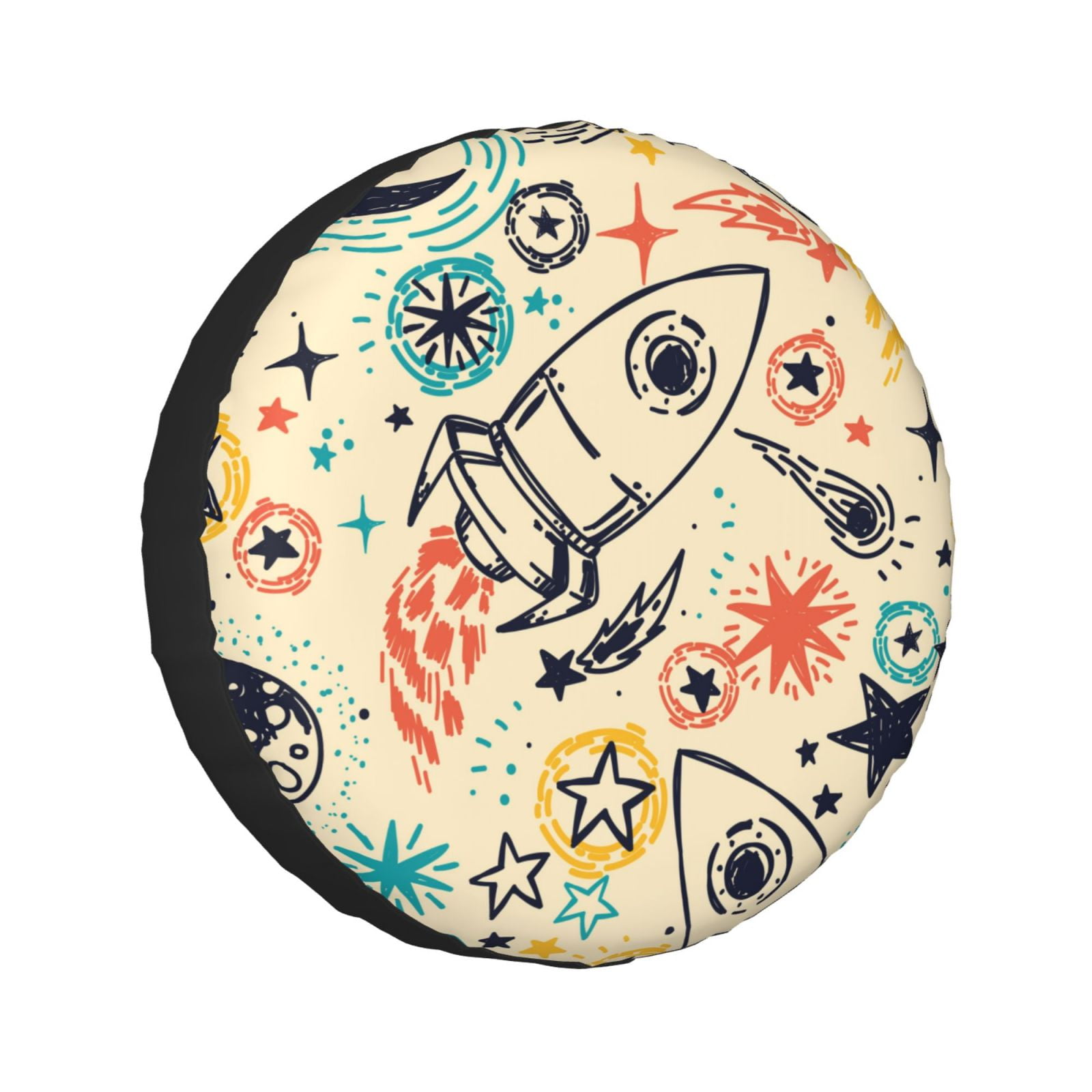 Kll Rockets Tire Cover,Universal Wheel Tire Cover For Trailer, Rv, Suv ...