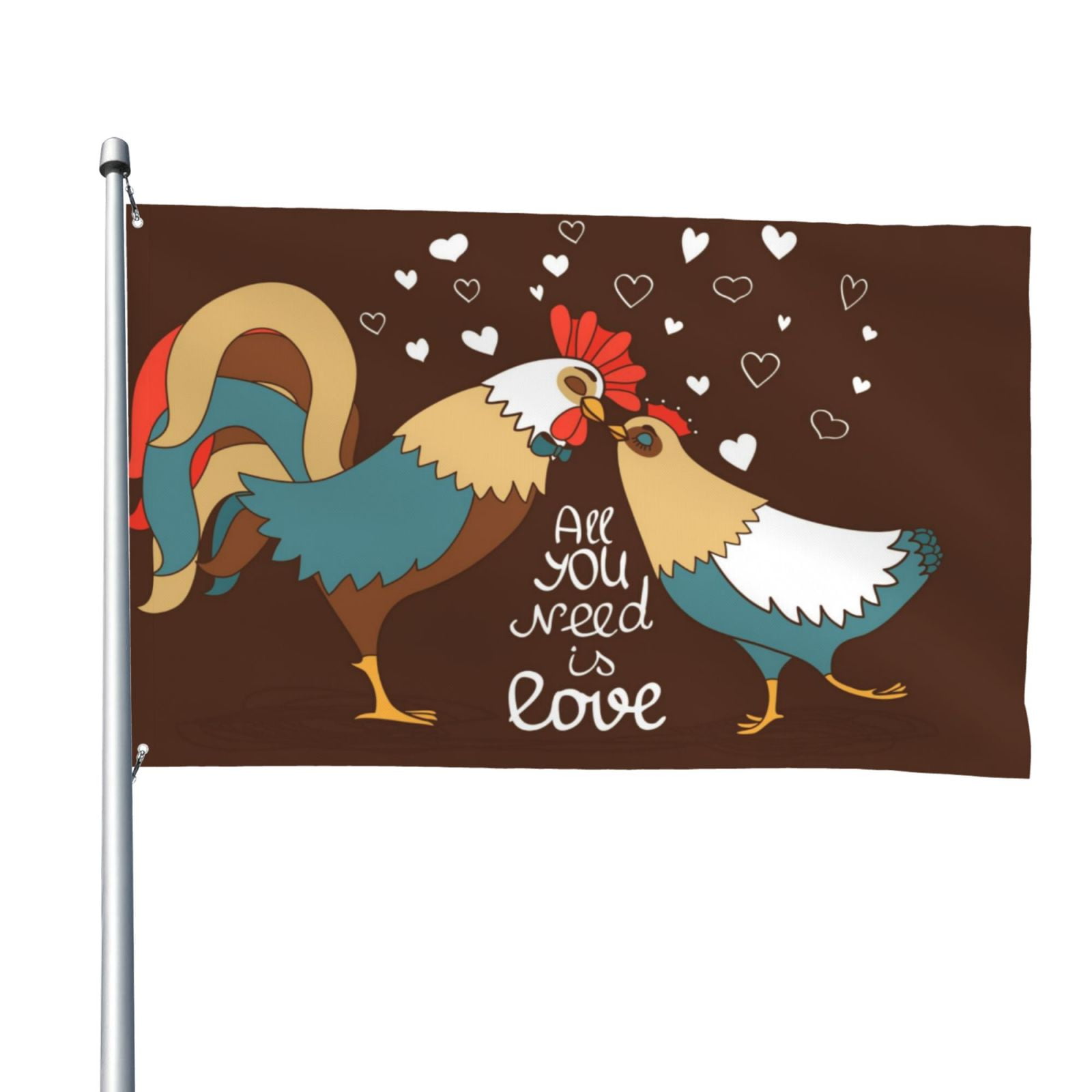 Kll Rooster And Chicken Flag 4x6 Ft Parade Party Flag Outdoor Flag ...