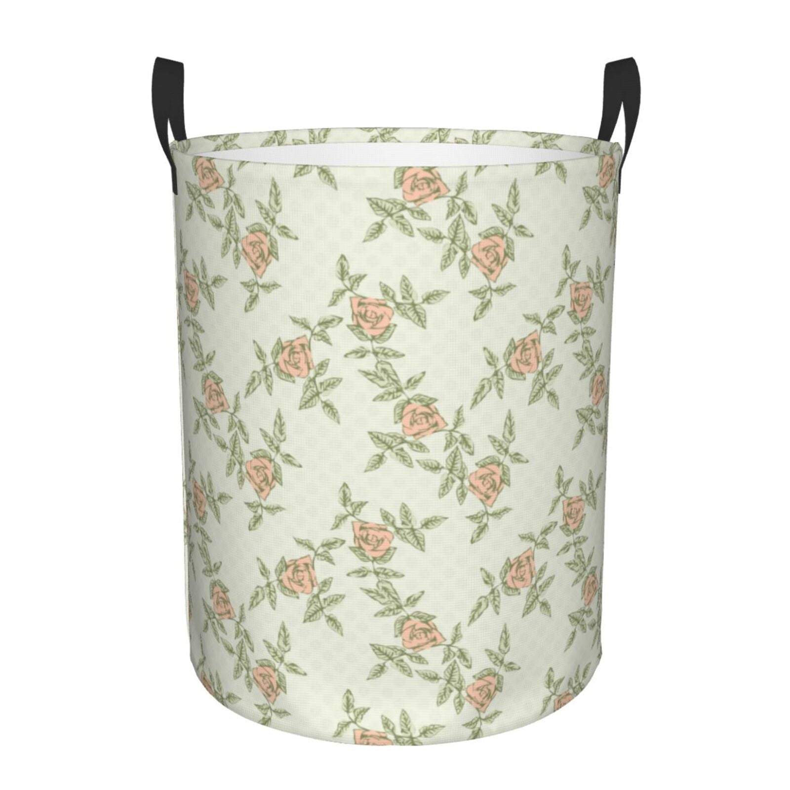 Kll Rose Darkseagreen Color Background Waterproof Foldable Laundry ...