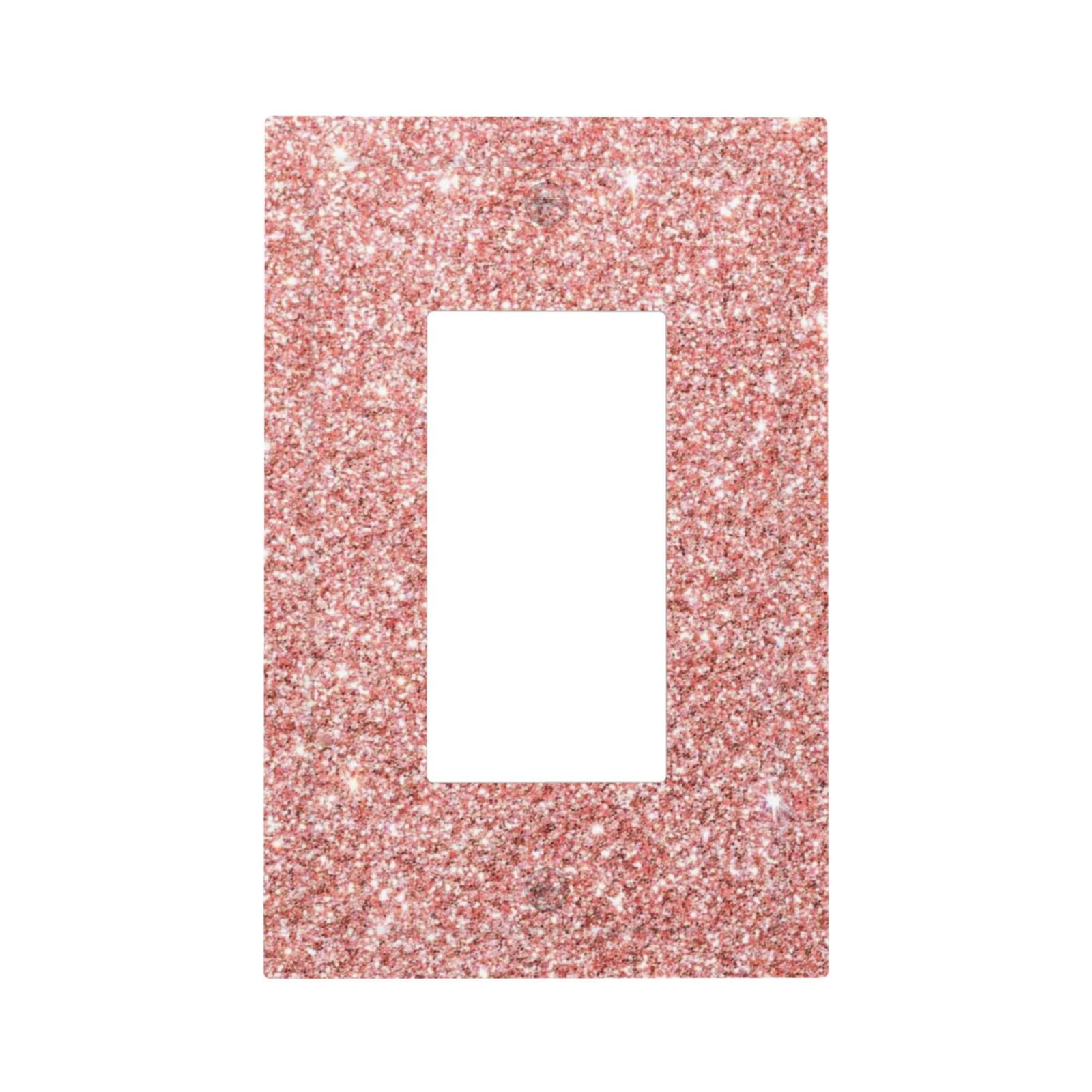 Kll Rose Gold Pink Glitter Wall Plate,Gloss Finish,Standard Size 1 - 5 ...