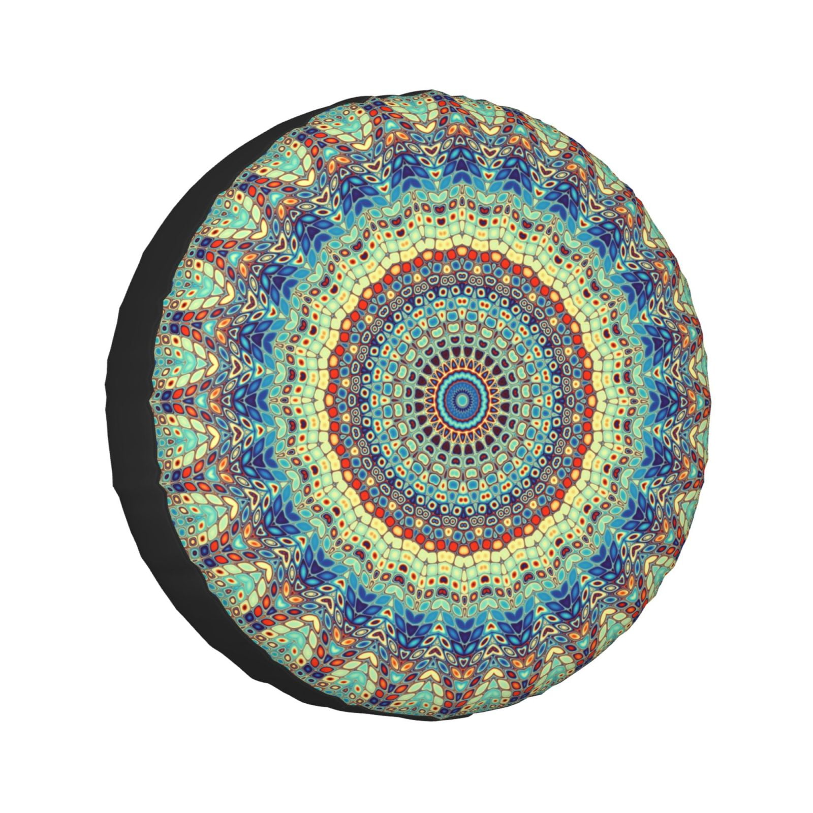 Kll Round Mandala1 Tire Cover,Universal Wheel Tire Cover For Trailer ...