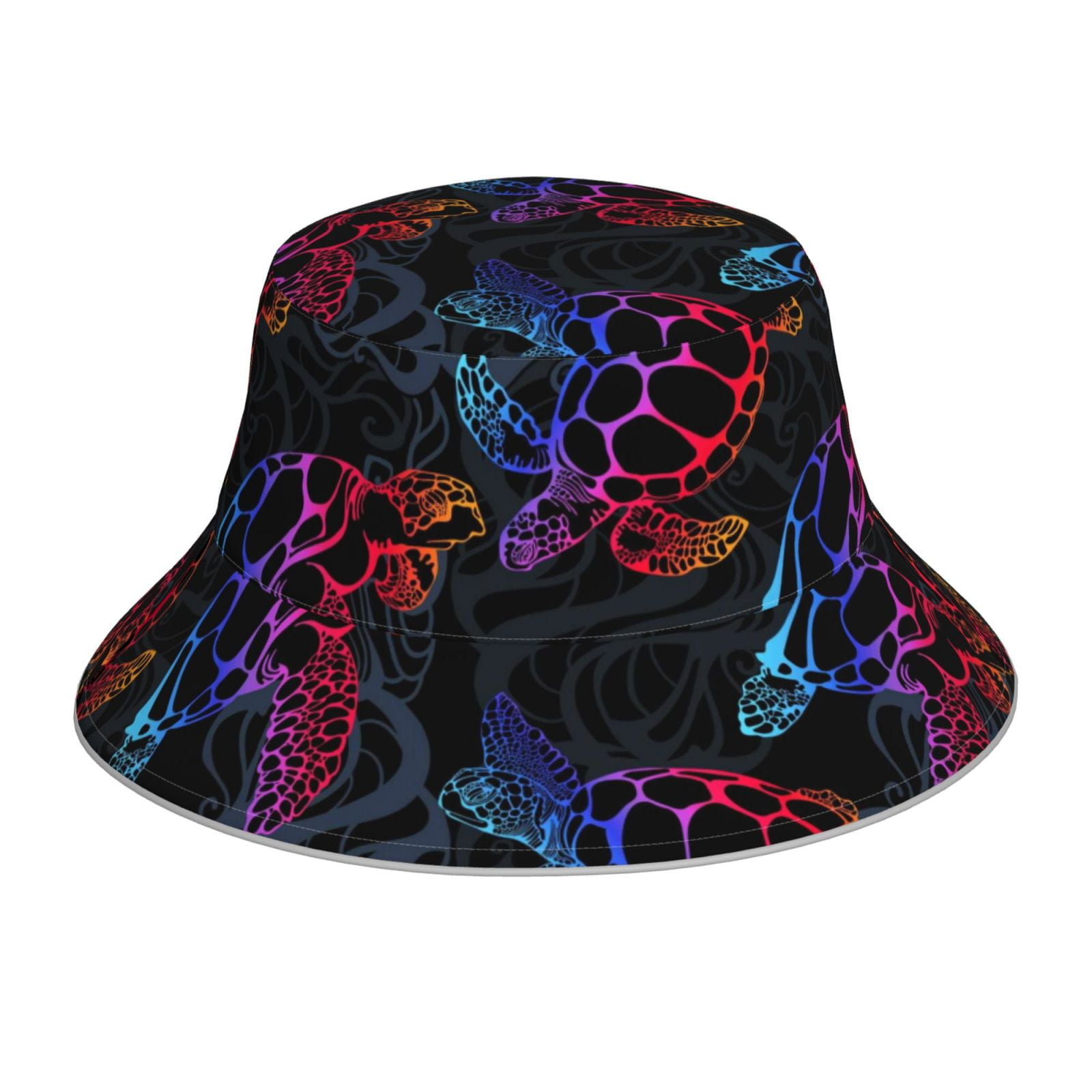 Kll Sea Turtle Bucket Hat For Women Men Packable Travel Beach Sun Hat ...