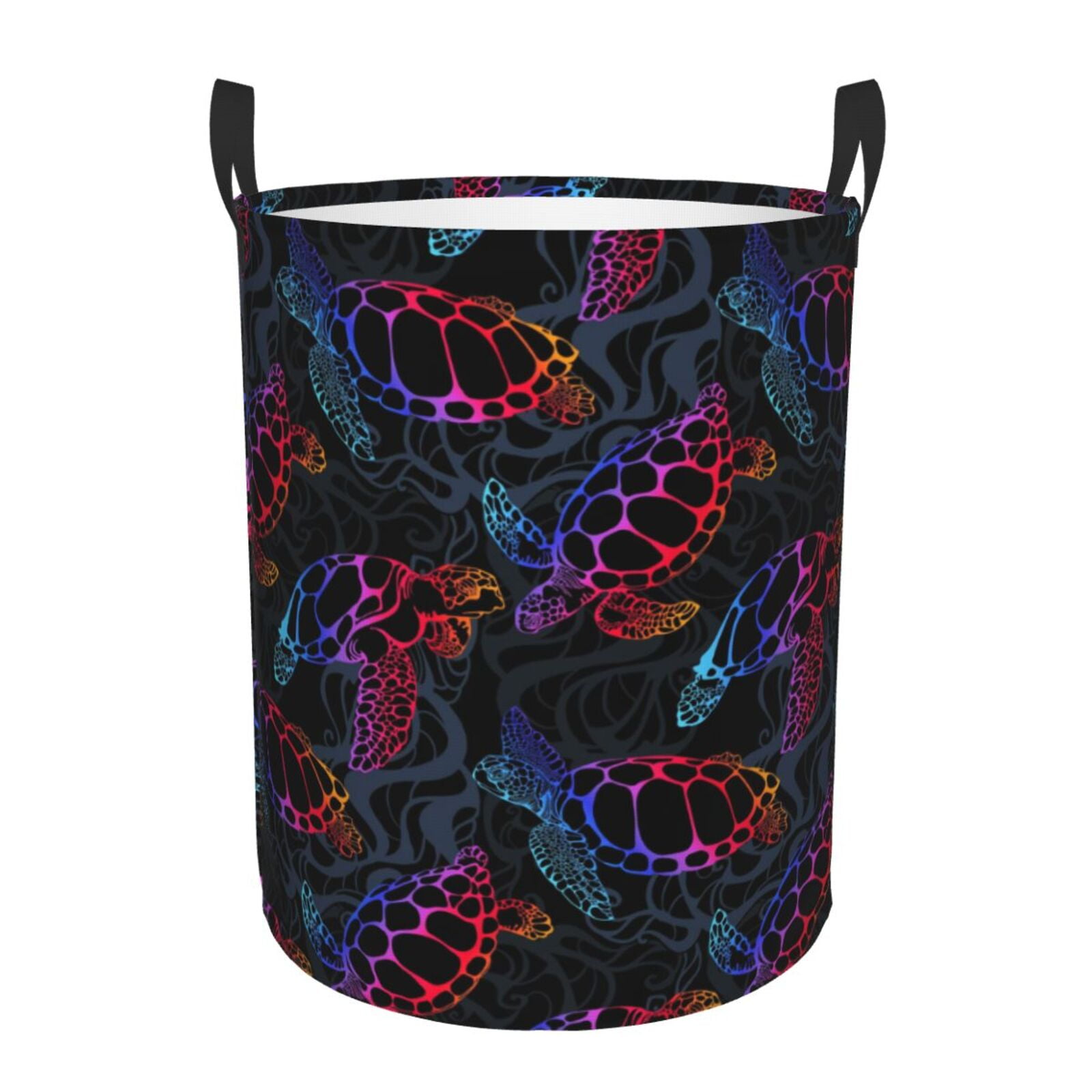 Kll Sea Turtle Waterproof Foldable Laundry Hamper Bucket With Handles ...