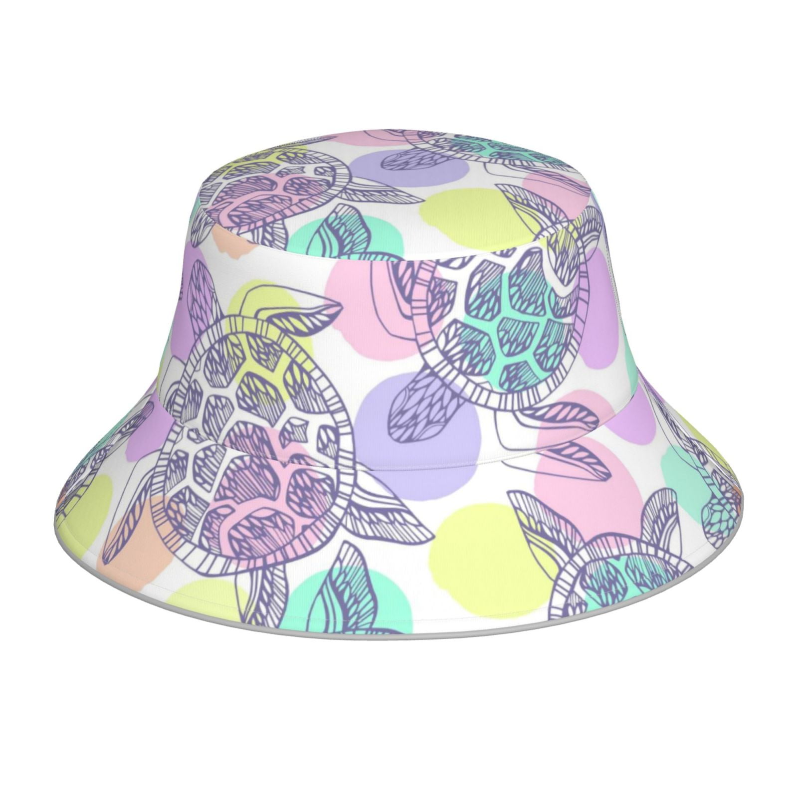 Kll Sea Turtles Bucket Hat For Women Men Packable Travel Beach Sun Hat ...