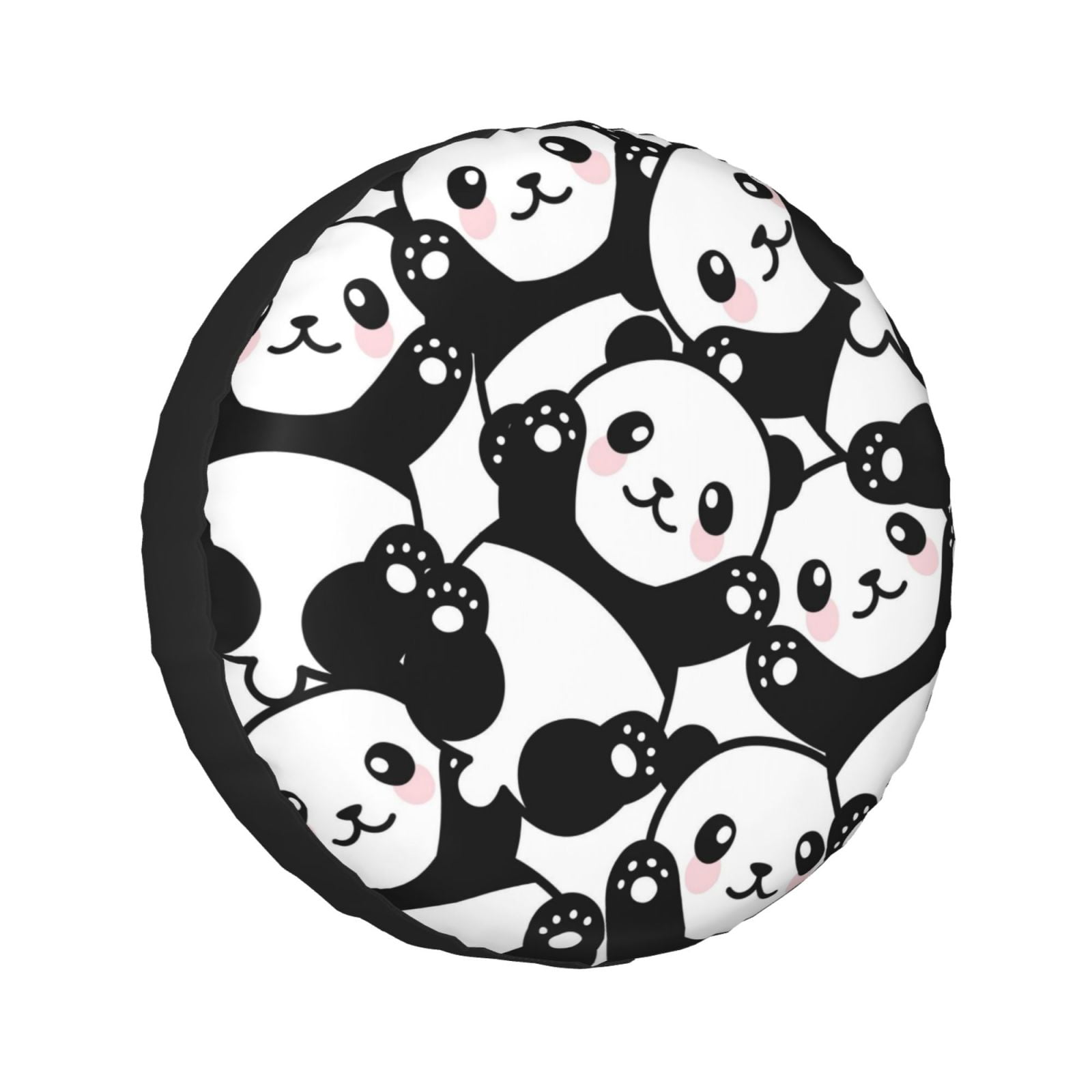 Kll Seamless Pattern Cute Panda Tire Cover,Universal Wheel Tire Cover ...