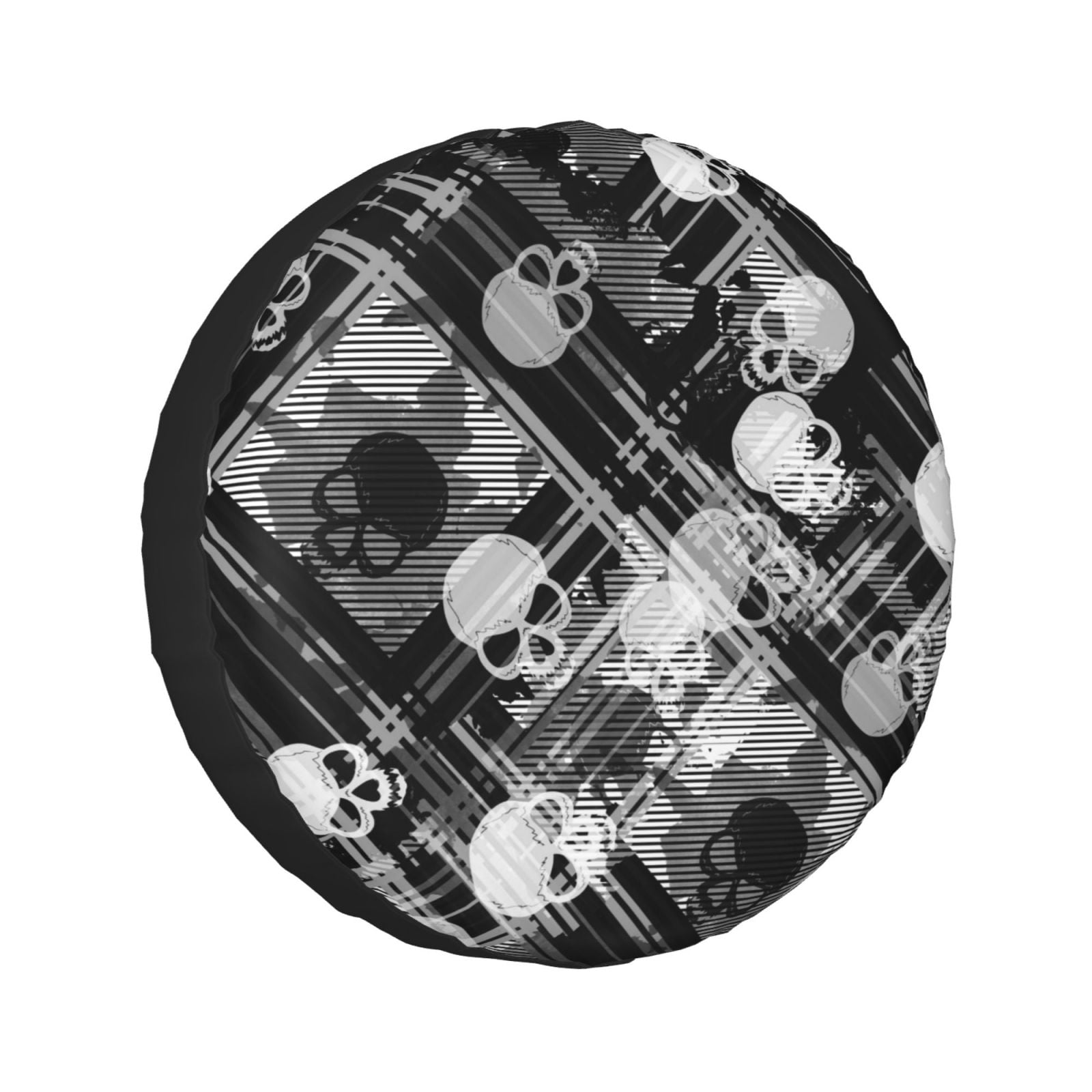 Kll Seamless Pattern With Skulls Tire Cover,Universal Wheel Tire Cover ...