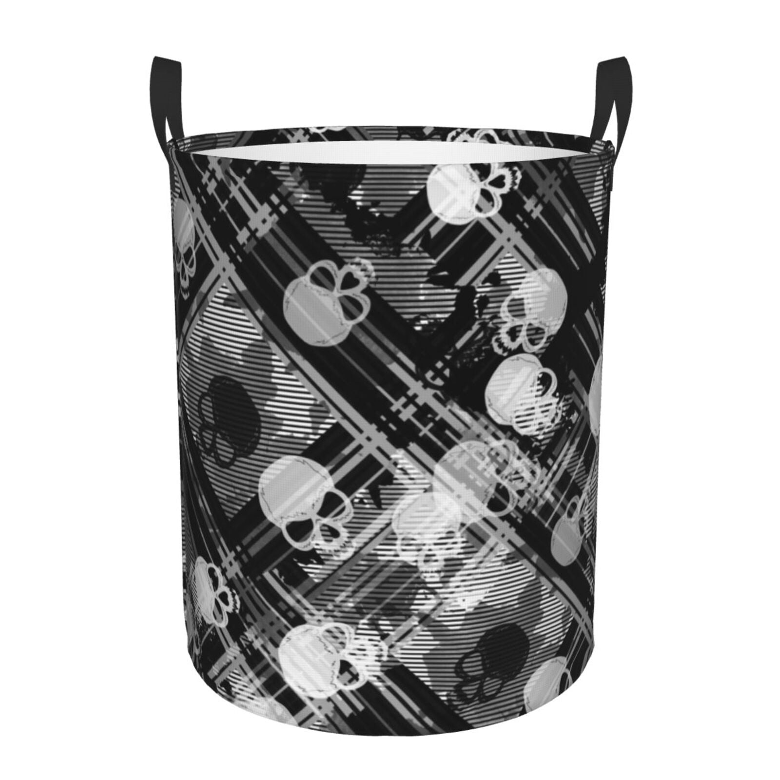 Kll Seamless Pattern With Skulls Waterproof Foldable Laundry Hamper ...