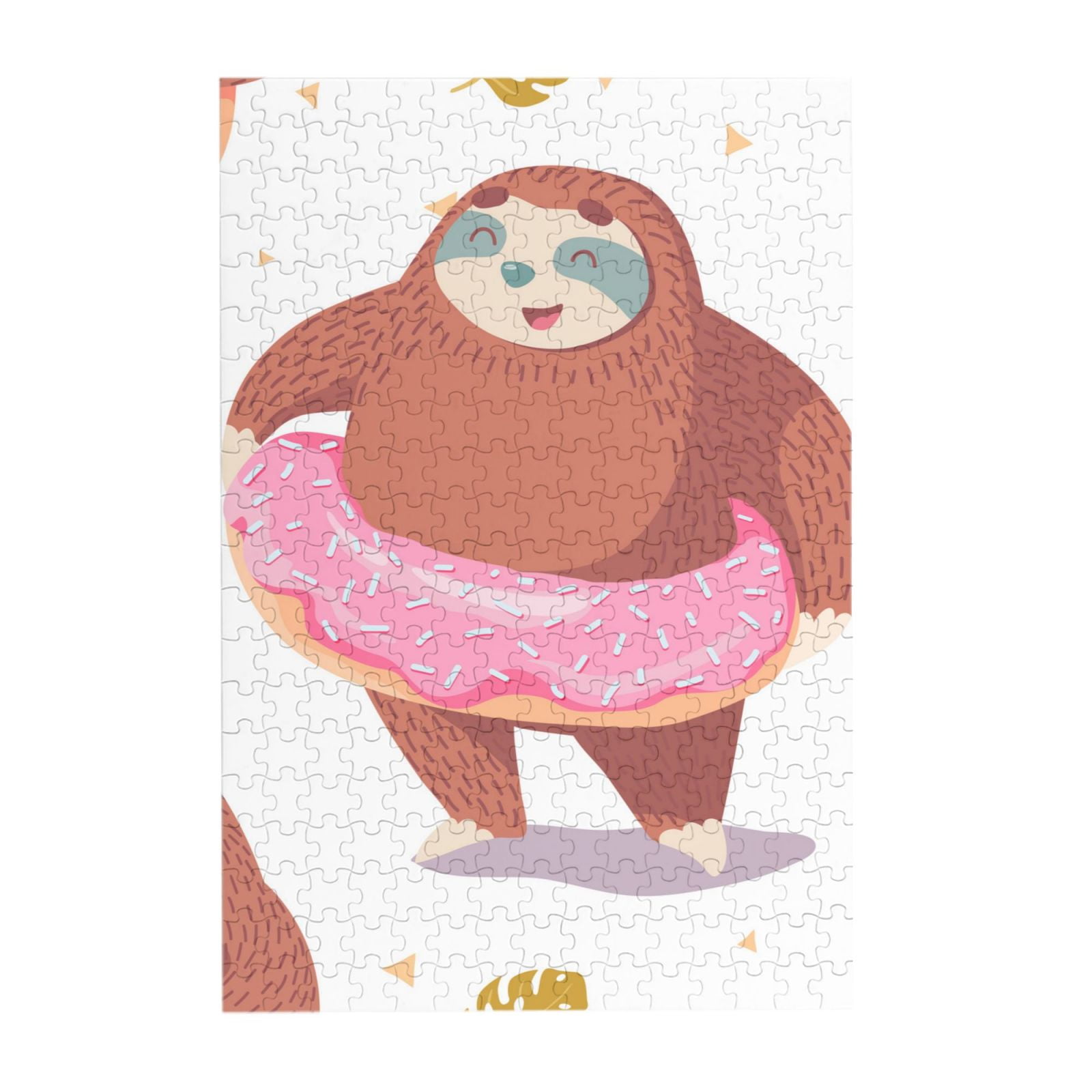 Kll Sloth With Donuts1 - 300 Piece Jigsaw Puzzle For Adult And ...