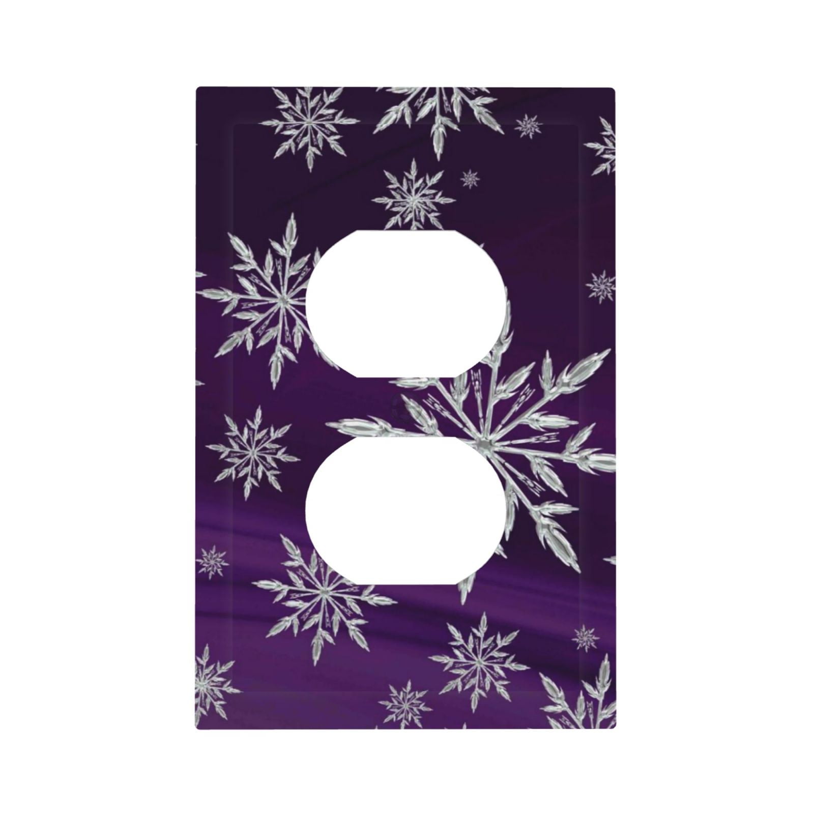 Kll Snowflake Gradient Purple Wall Plate,Gloss Finish,Standard Size 1 ...