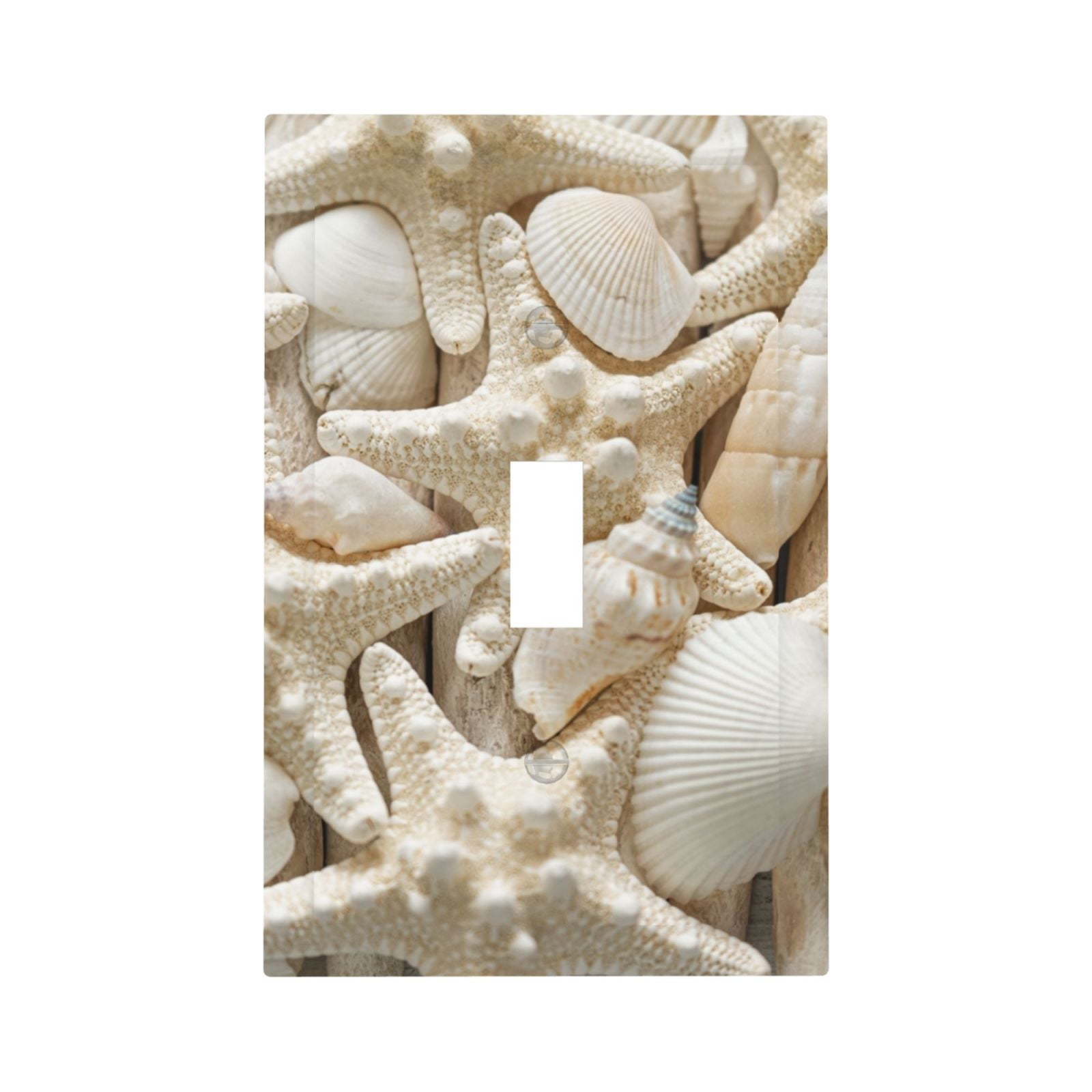 Kll Starfish And Sea Shells Wall Plate,Gloss Finish,Standard Size 1 - 5 ...