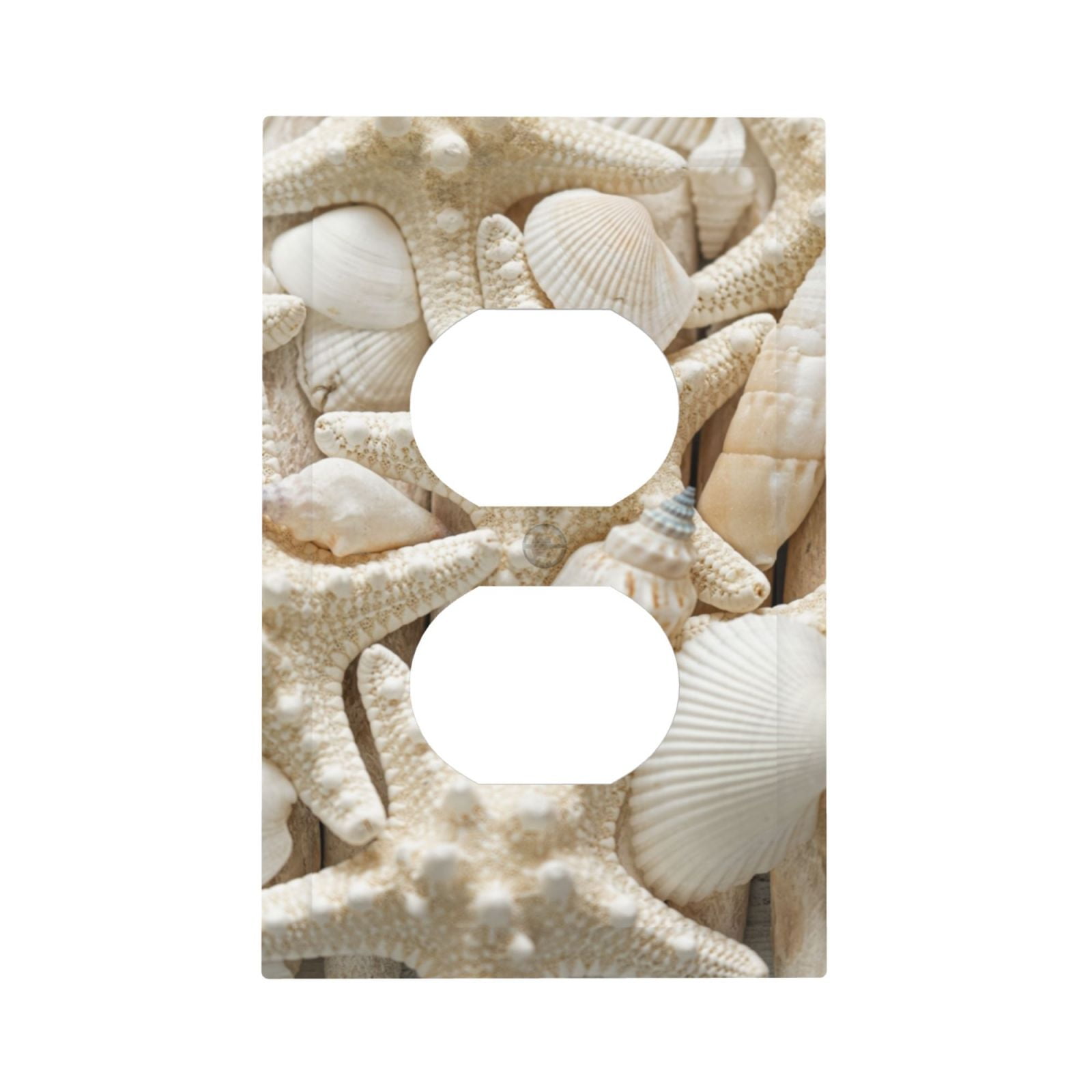 Kll Starfish And Sea Shells Wall Plate,Gloss Finish,Standard Size 1 - 5 ...