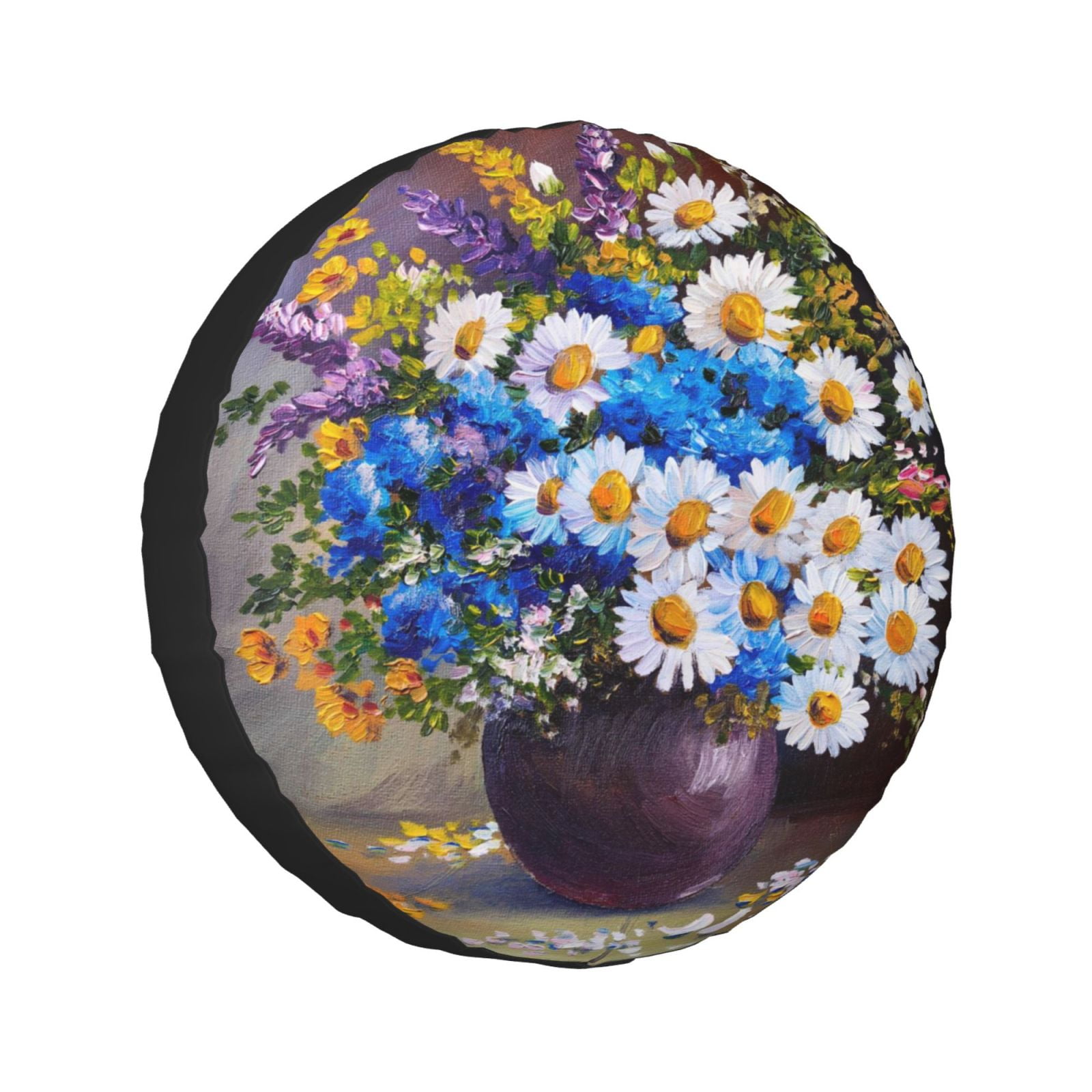 Kll Still Life Flowers Tire Cover,Universal Wheel Tire Cover For ...