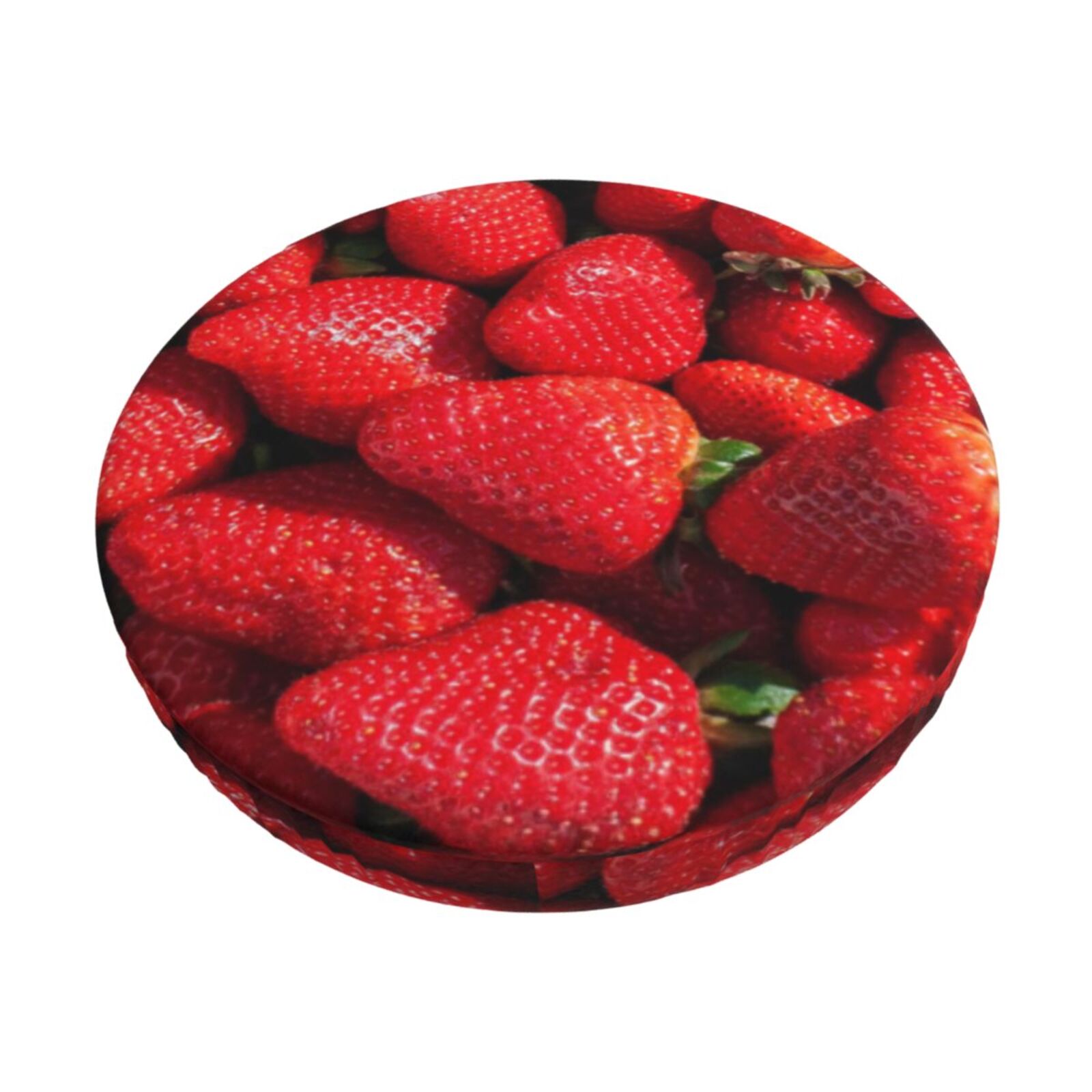 Kll Strawberry Red Round Bar Chair Cushion Cover 13 Inch,Bar Stool ...