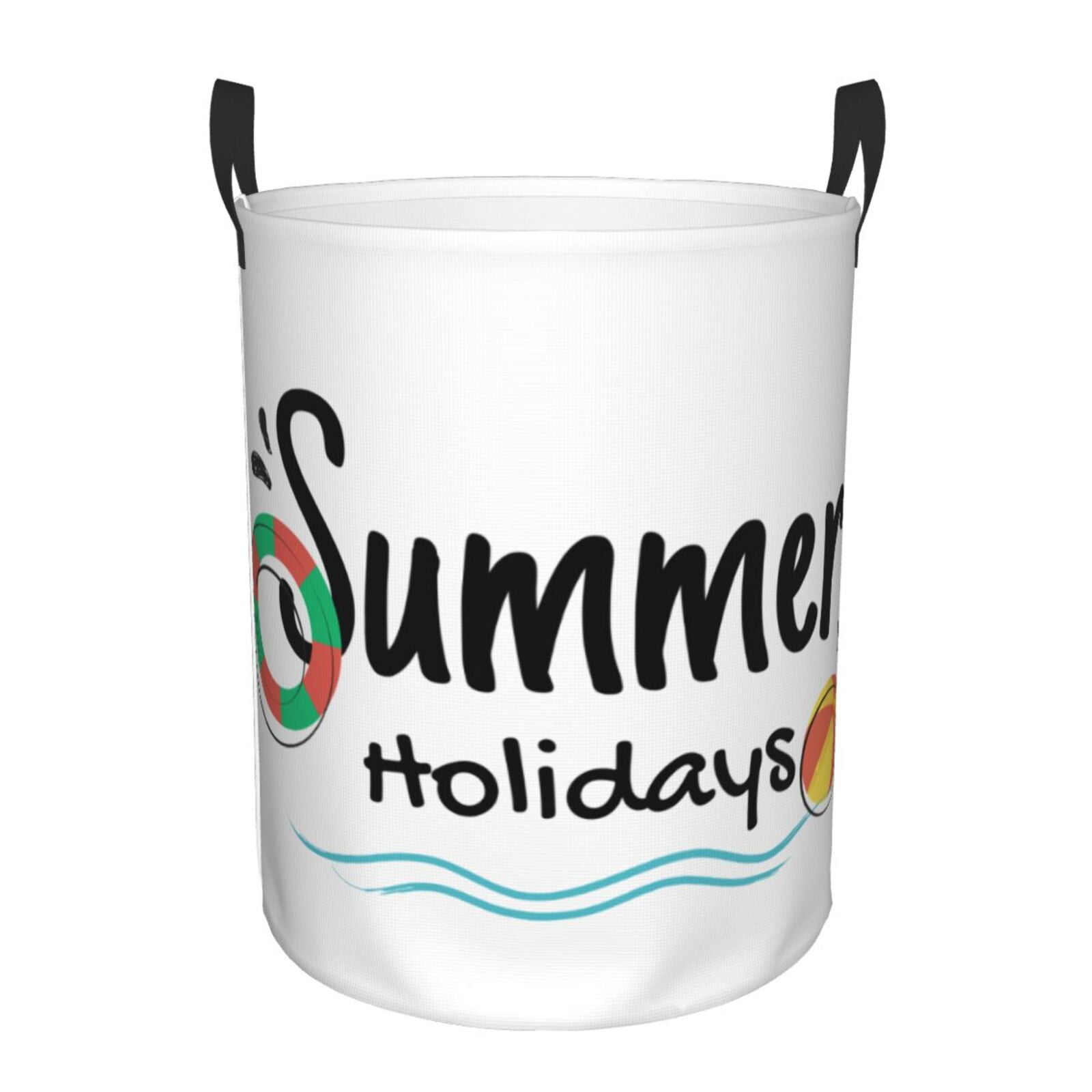 Kll Summer Holidays Waterproof Foldable Laundry Hamper Bucket With ...