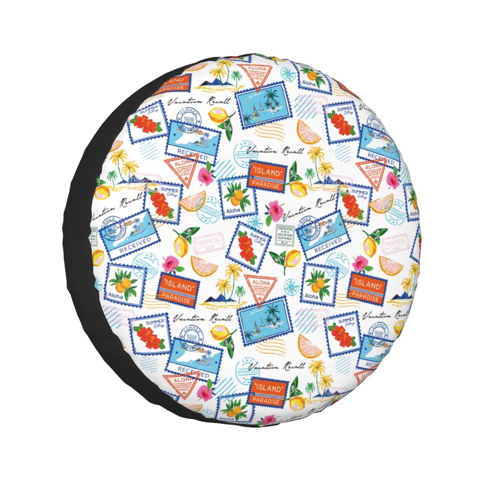 Kll Summer Stamp Tire Cover,Universal Wheel Tire Cover For Trailer, Rv ...