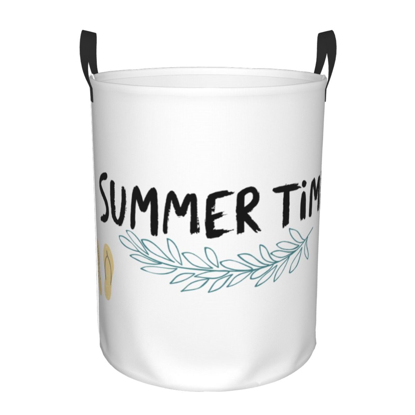 Kll Summer Time Waterproof Foldable Laundry Hamper Bucket With Handles ...
