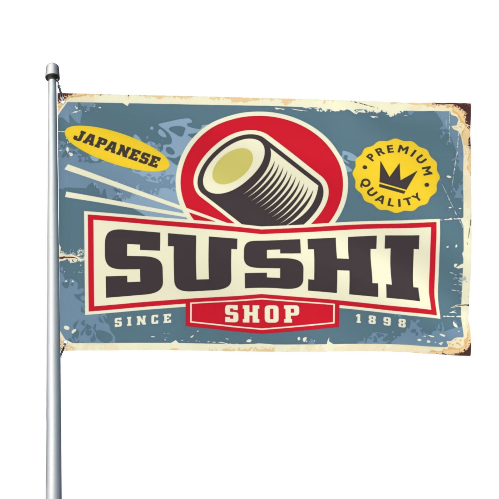 Kll Sushi Retro Sign Flag 4x6 Ft Parade Party Flag Outdoor Flag ...