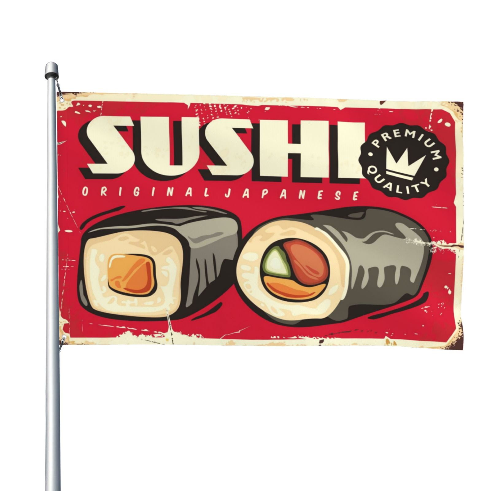 Kll Sushi Retro Sign Flag 4x6 Ft Parade Party Flag Outdoor Flag ...