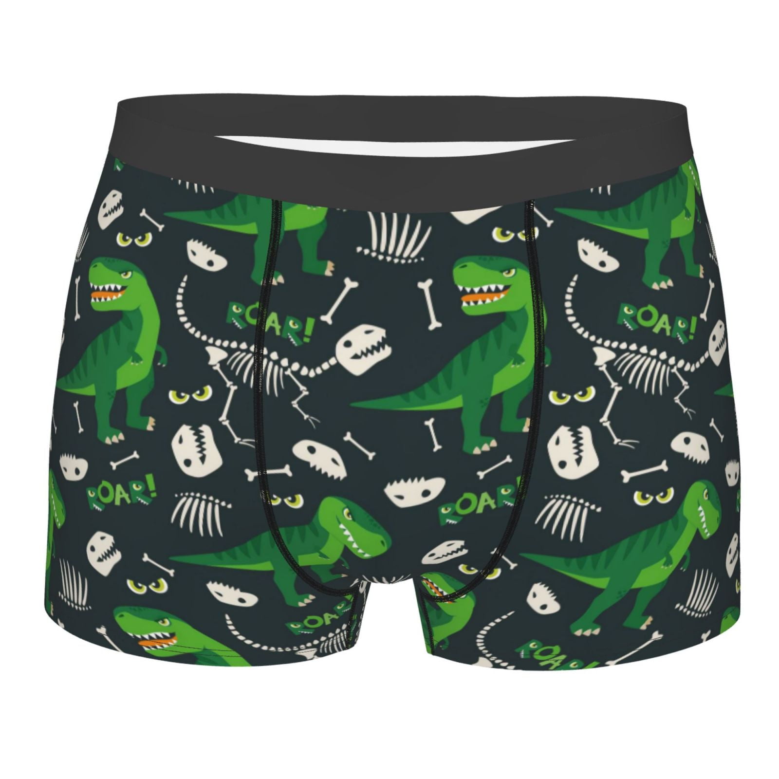 Kll T Rex And Dinosaur Bone Men'S Cotton Boxer Briefs Underwear-Large ...