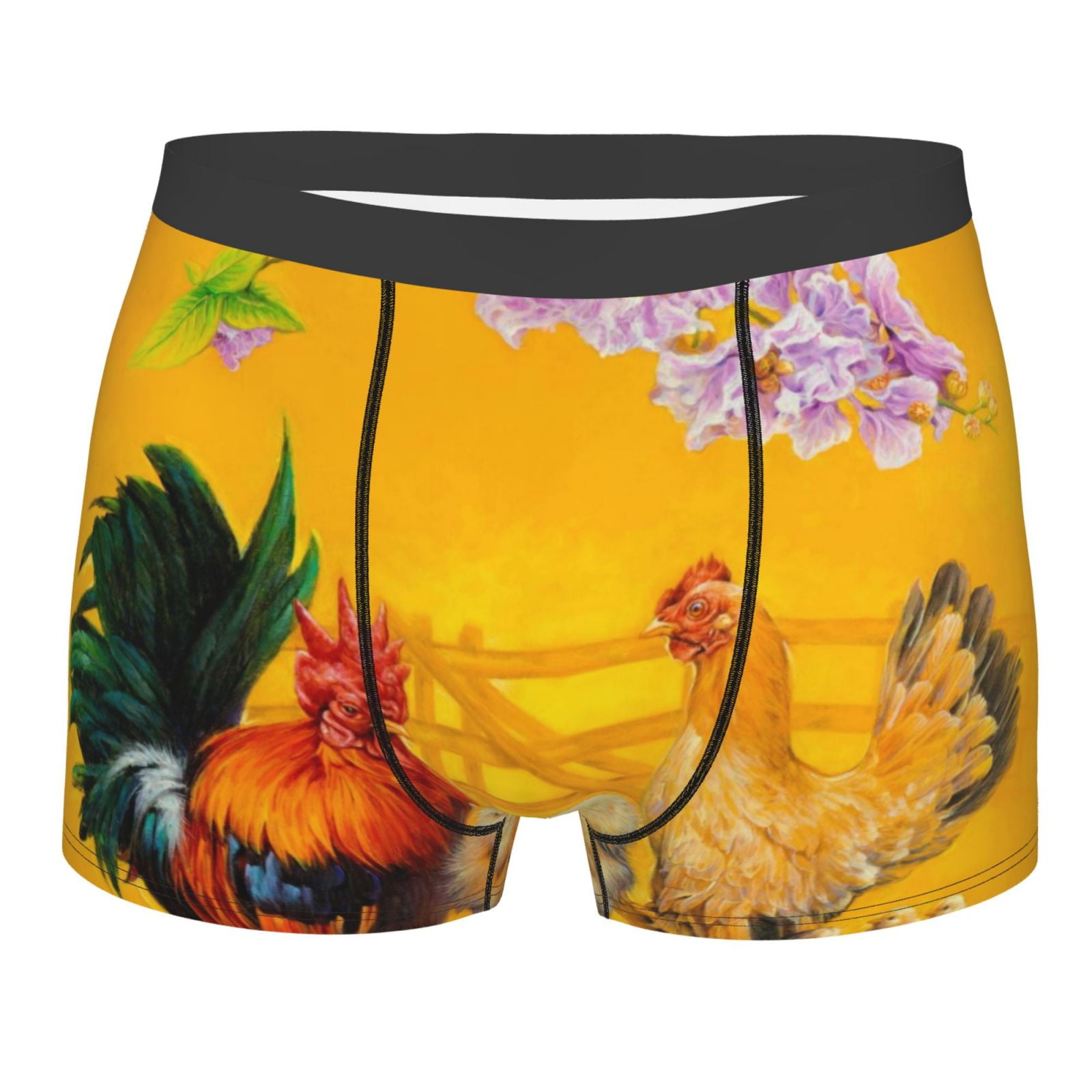 Kll The Chicken Family Rooster Hen And Chicks Men'S Cotton Boxer Briefs ...