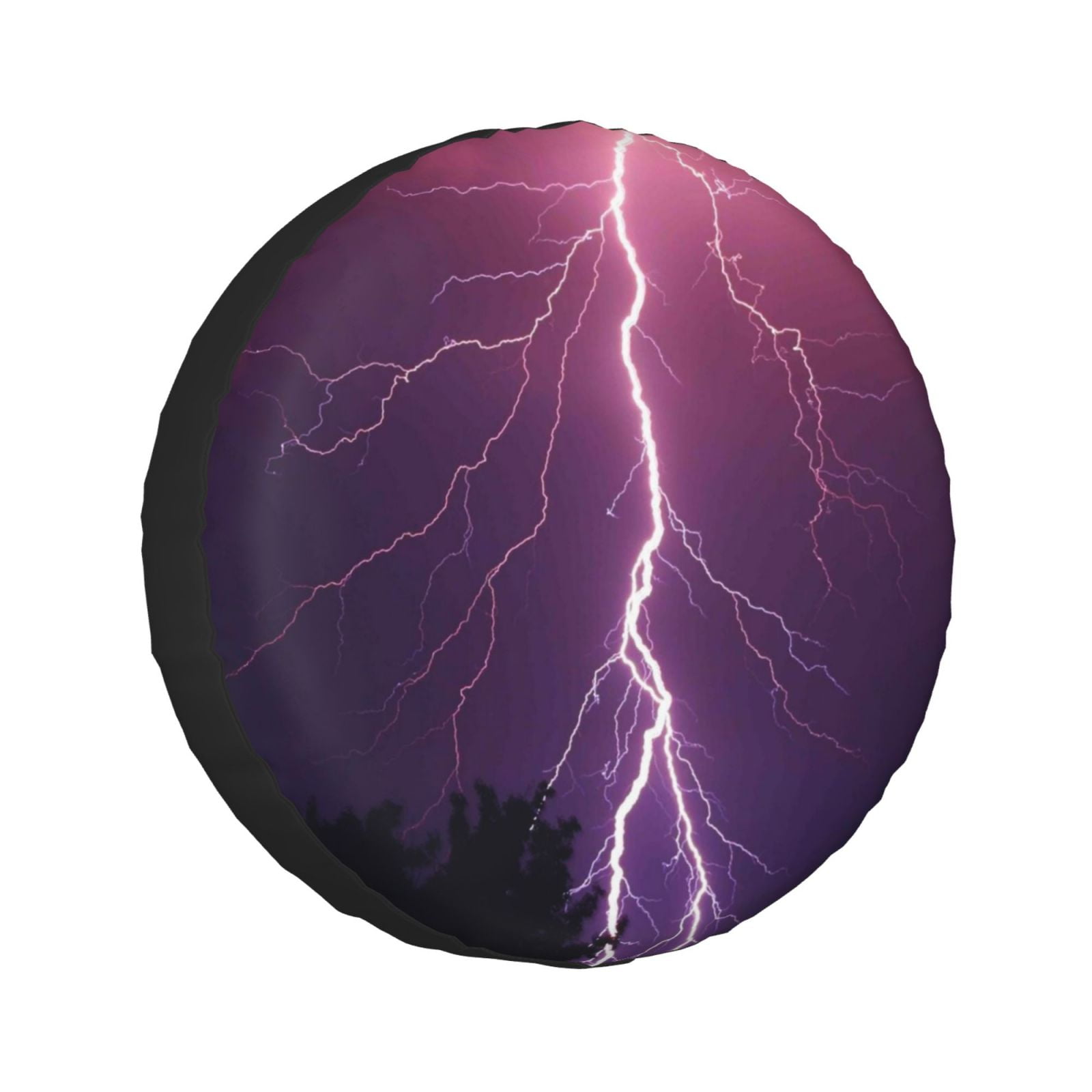 Kll Thunderstorm Violet Purple Tire Cover,Universal Wheel Tire Cover ...