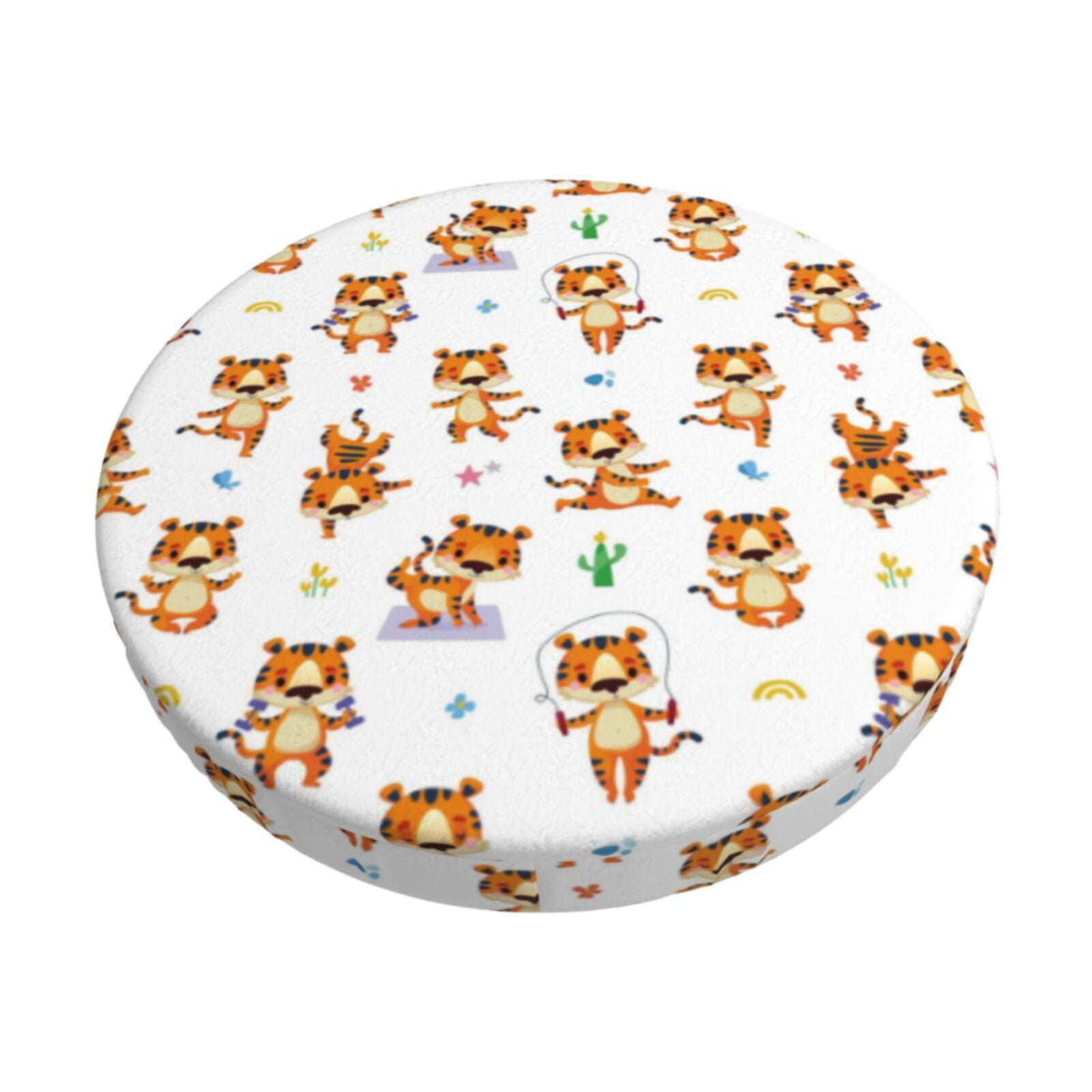 Kll Tigers Go In For Sports Round Bar Chair Cushion Cover 13 Inch,Bar ...