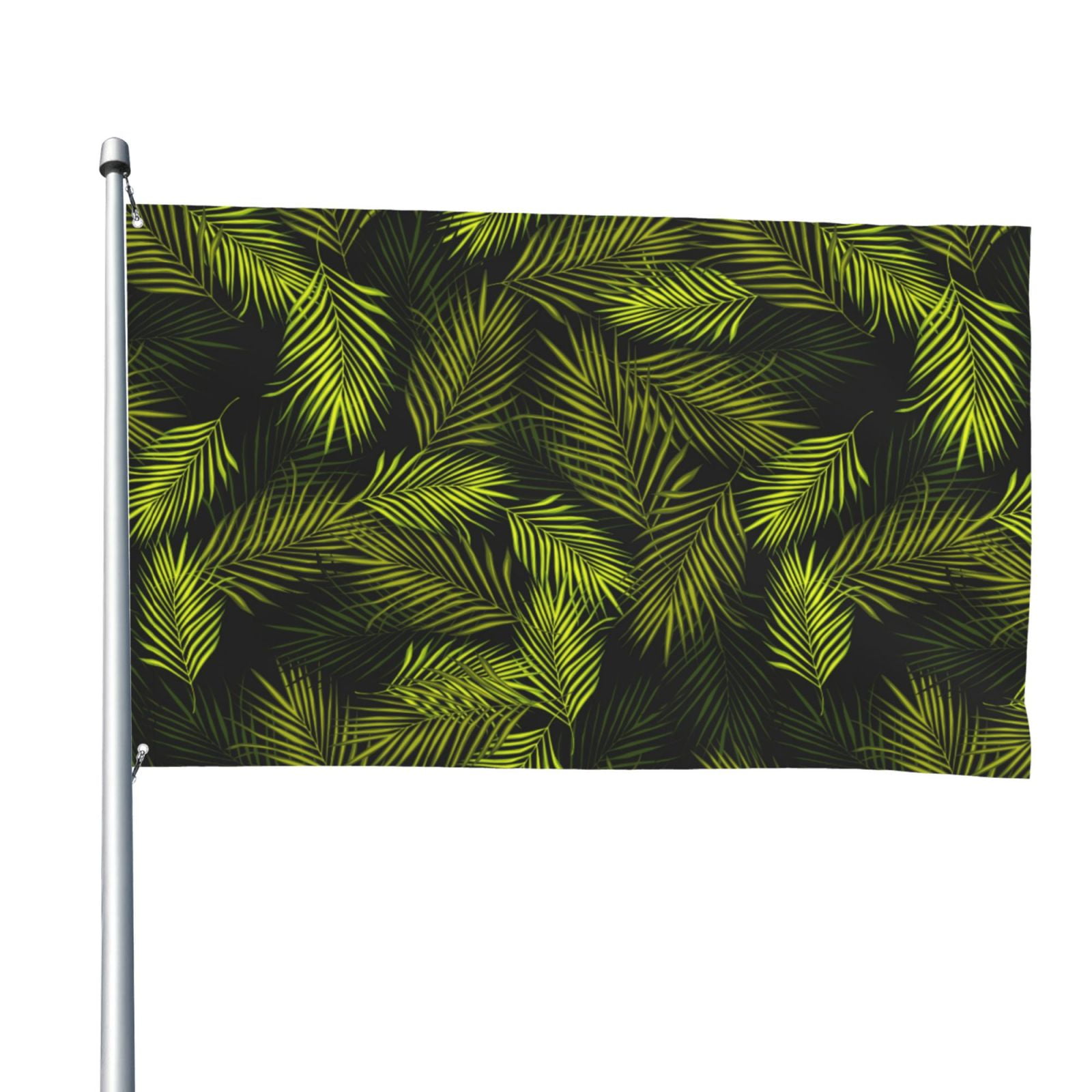 Kll Tropical Palm Leaves Fern Leaf Flag 4x6 Ft Parade Party Flag ...