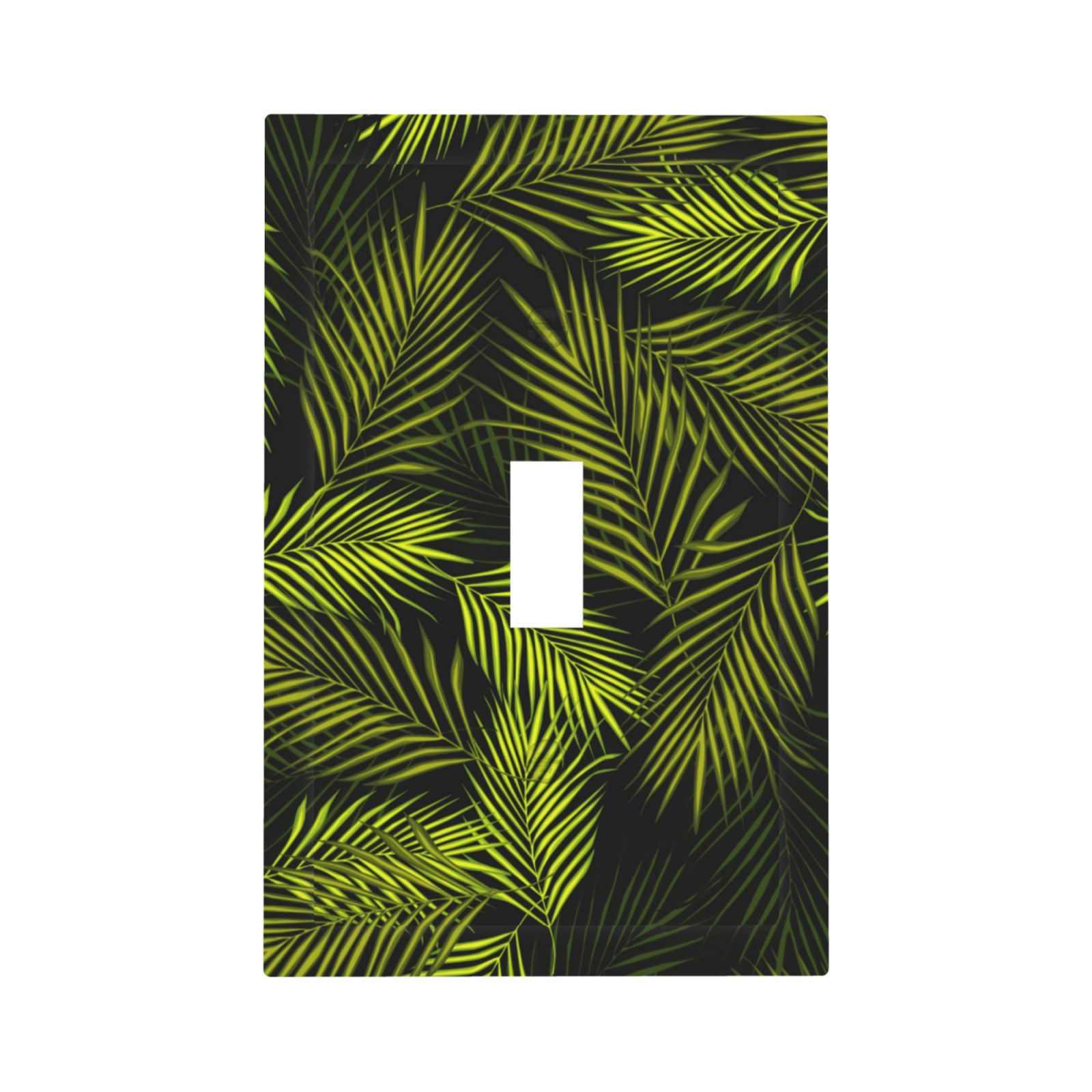 Kll Tropical Palm Leaves Fern Leaf Wall Plate,Gloss Finish,Standard ...
