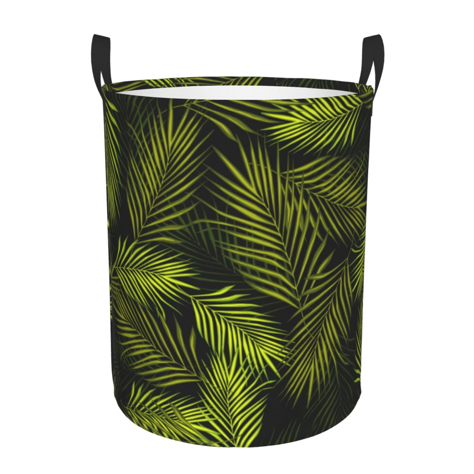 Kll Tropical Palm Leaves Fern Leaf Waterproof Foldable Laundry Hamper ...