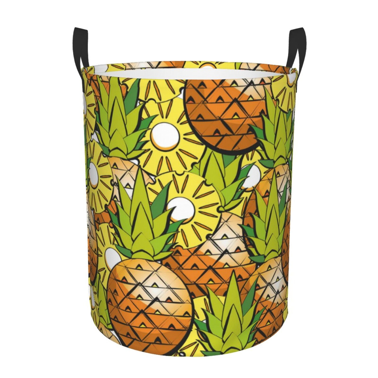 Kll Tropical Summer Fruit Waterproof Foldable Laundry Hamper Bucket ...