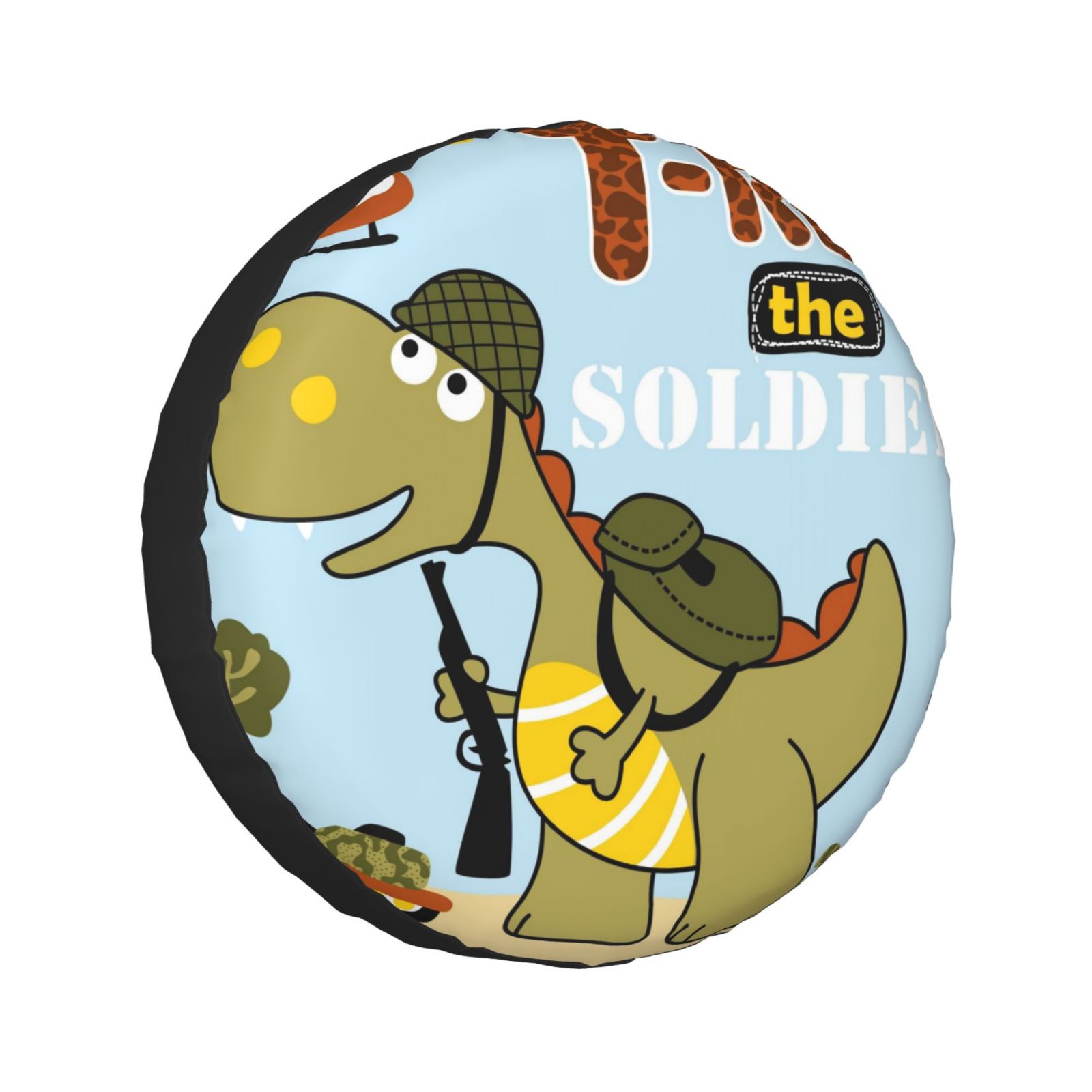 Kll Tyrannosaurus Rex The Soldier Tire Cover,Universal Wheel Tire Cover ...