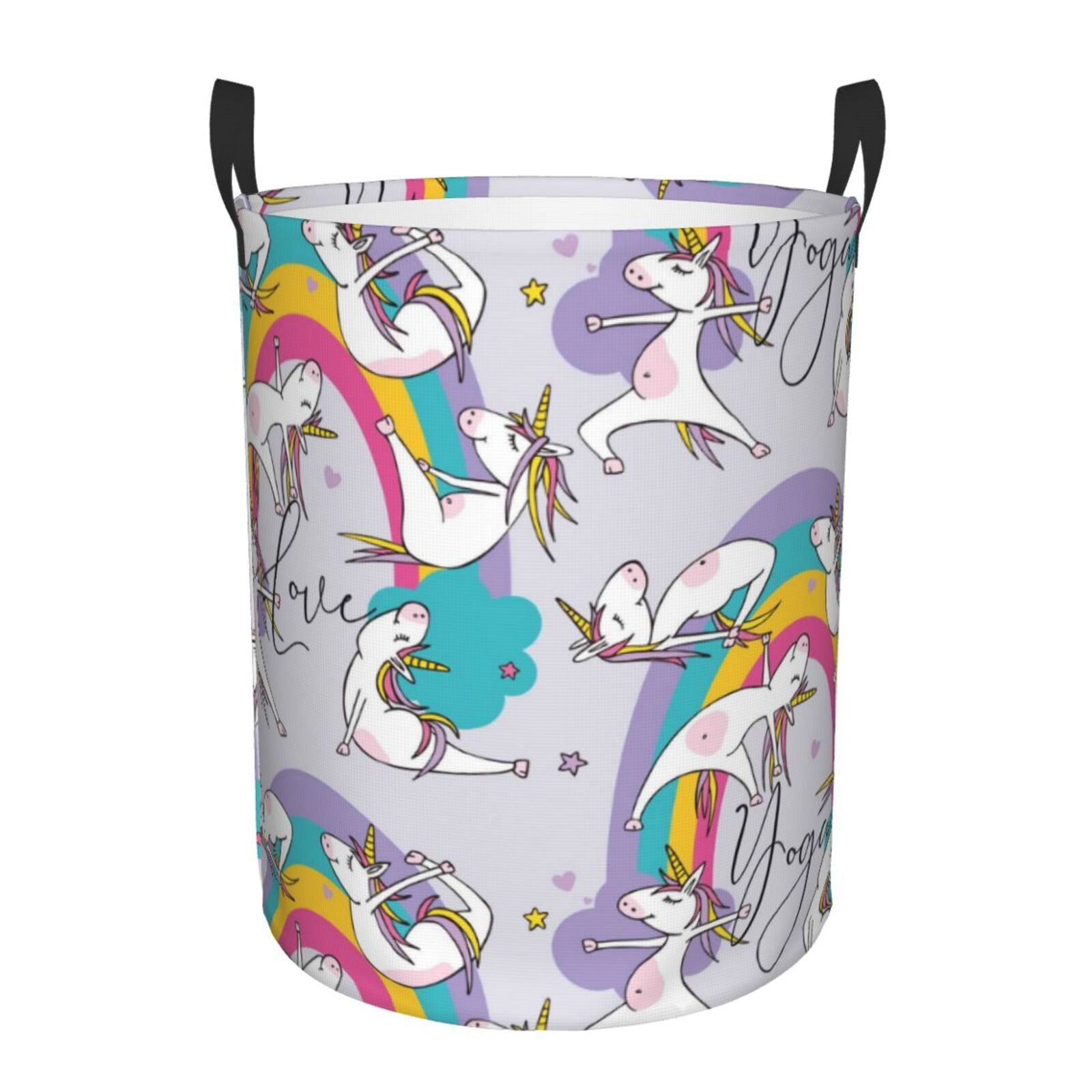 Kll Unicorn Doingyoga Waterproof Foldable Laundry Hamper Bucket With ...
